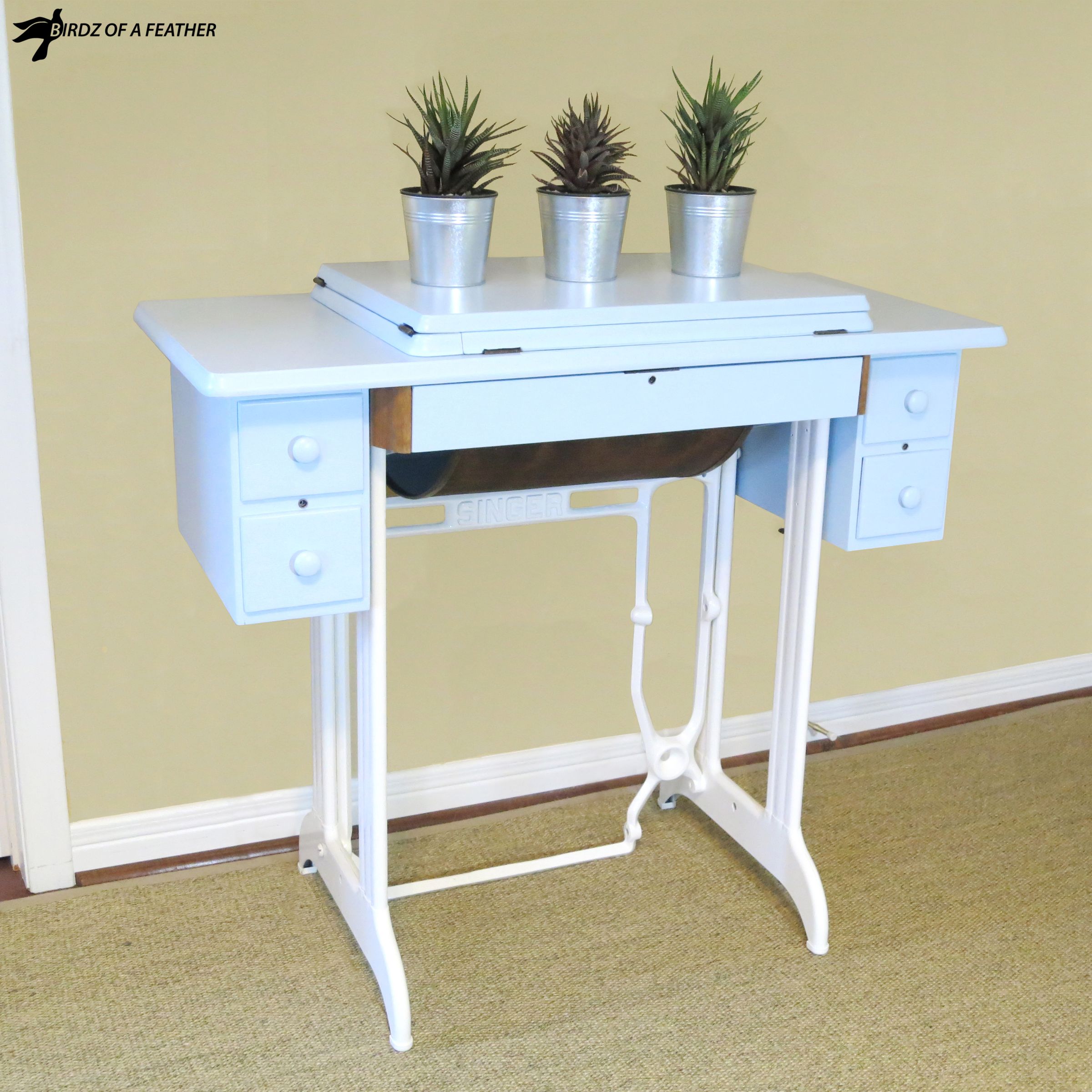 Veneer Repair: Vintage Sewing Table : 24 Steps (with Pictures ...