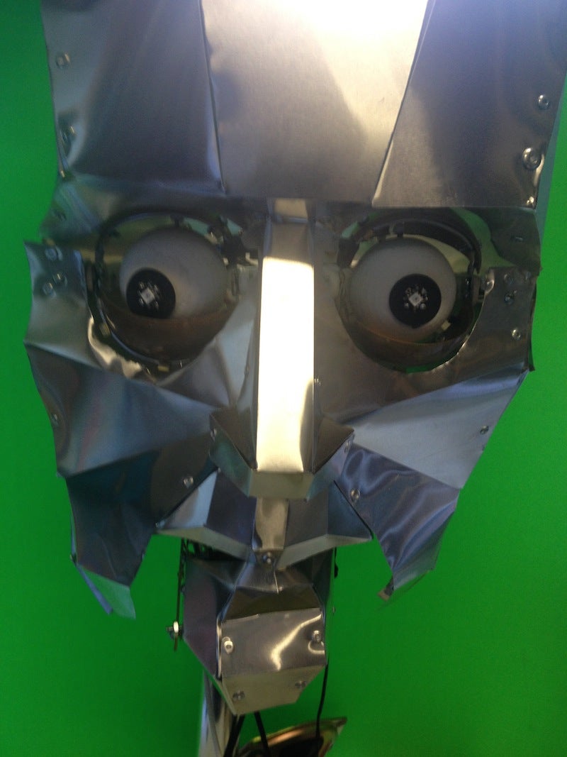Animatronic Eyes And Wii Nunchuck Part 2 Give It A Voice 7 Steps With Pictures Instructables 