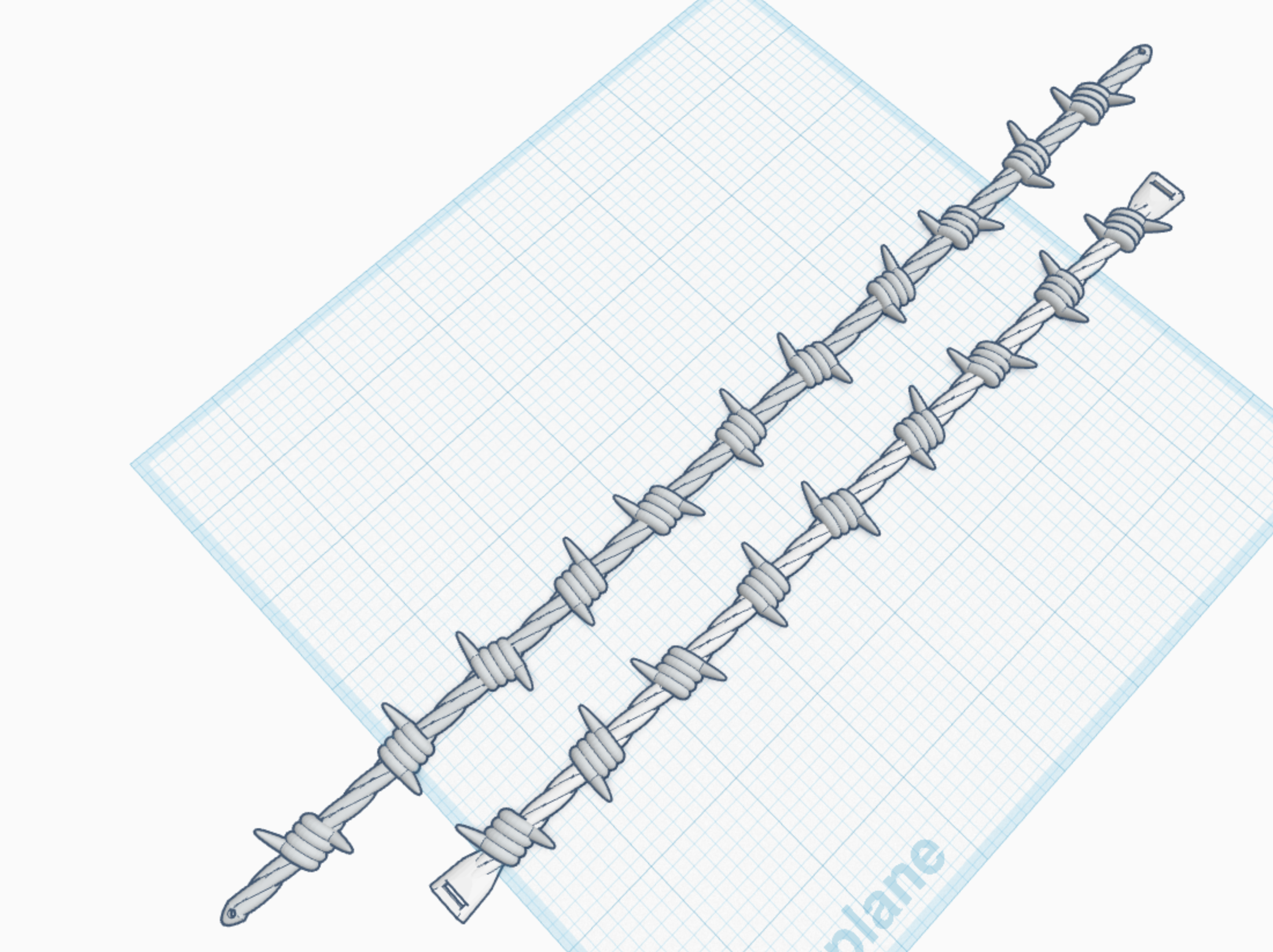 Faux Barbed Wire Choker and Bracelet - Flexible 3D Print : 8 Steps ...