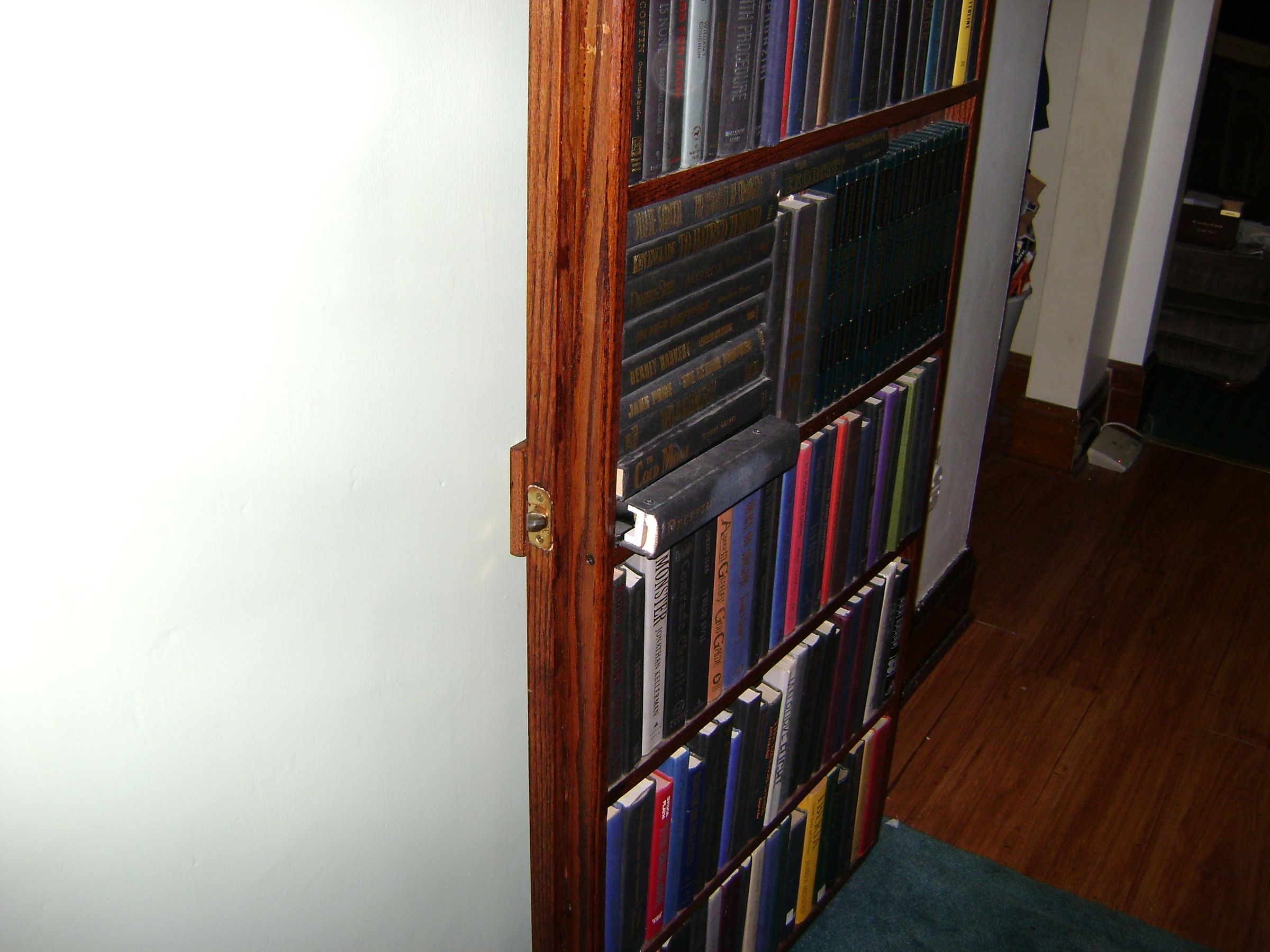 BOOKCASE DOOR THAT REPLACES YOUR DOOR. : 7 Steps (with Pictures ...