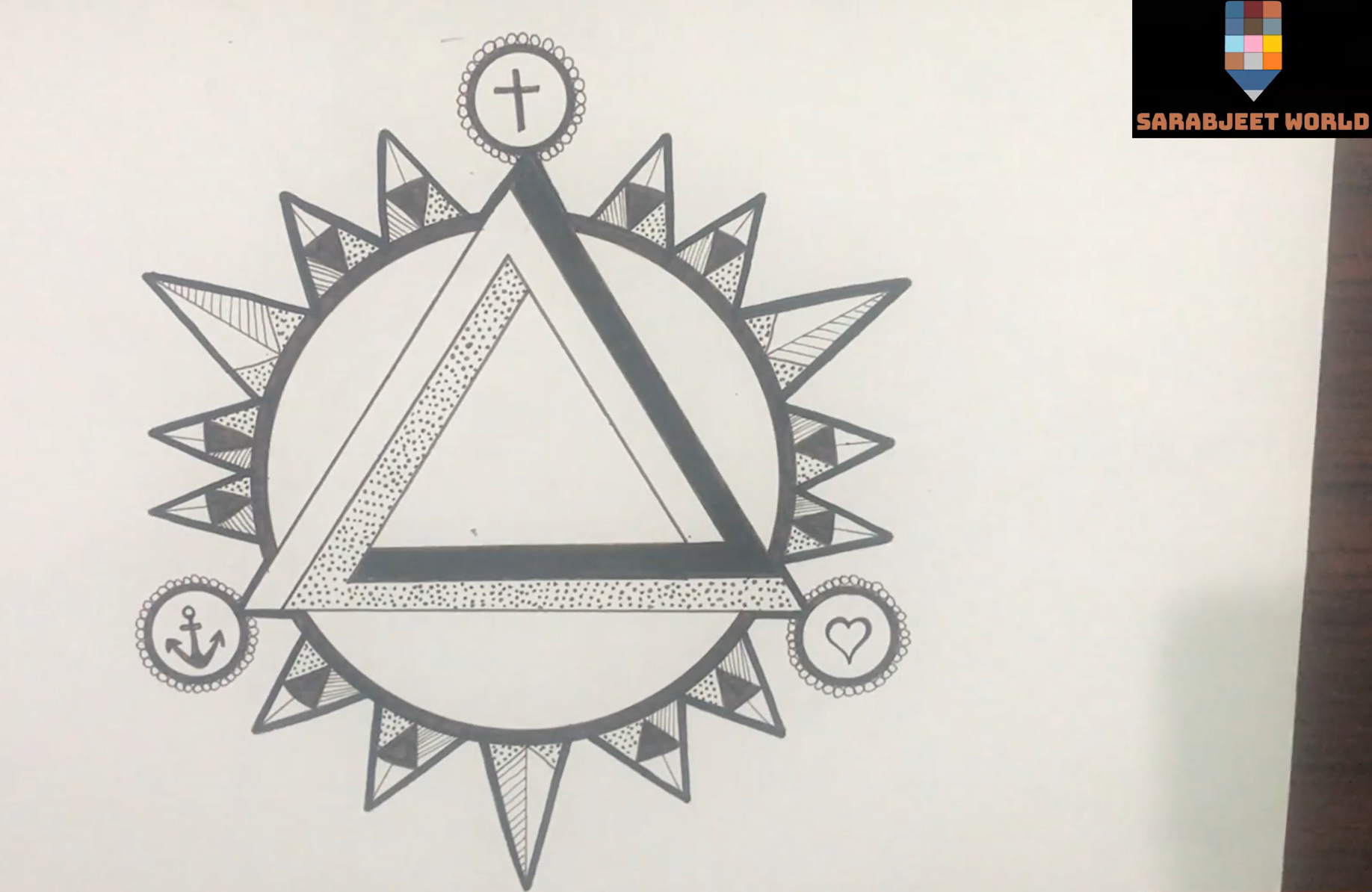 How to Draw Best Zentangle Illuminati for Beginners : 8 Steps ...