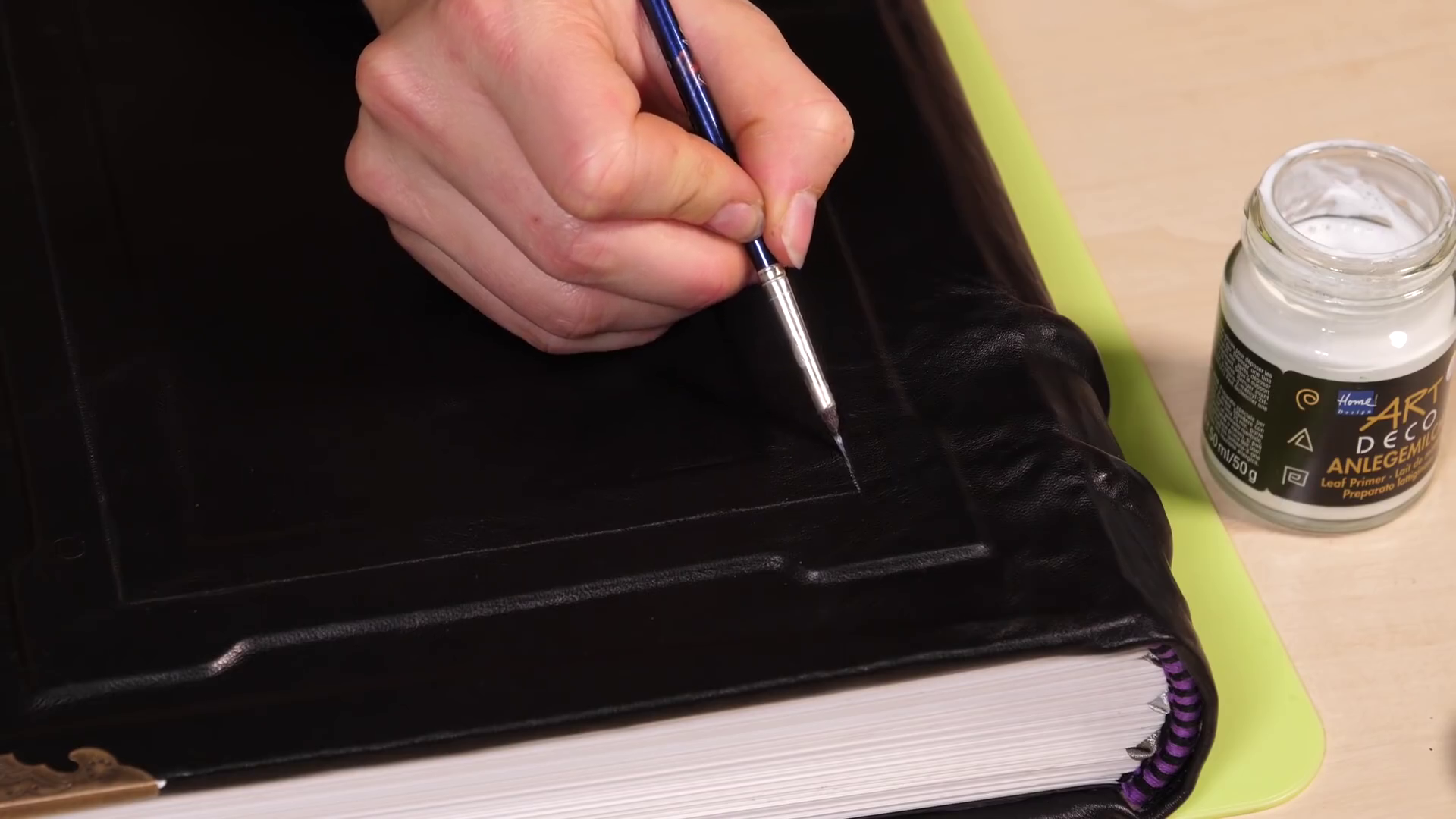 Black Magic Leather Grimoire - Bookbinding Tutorial : 17 Steps (with ...