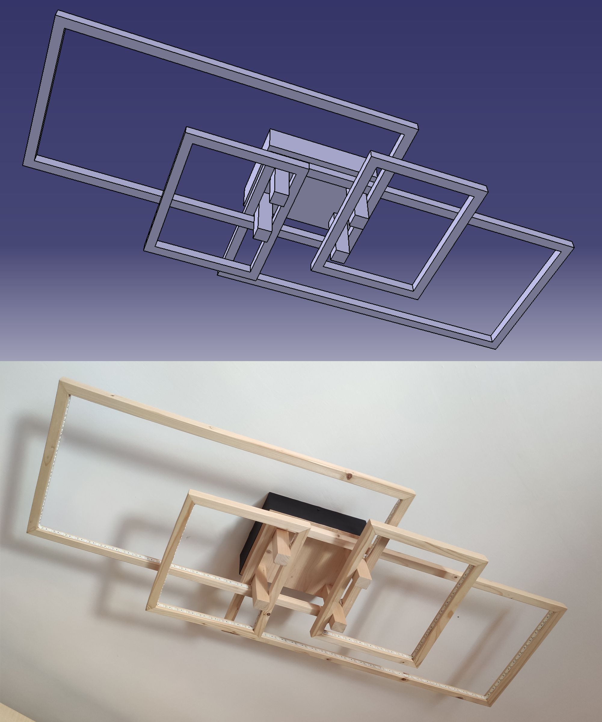 Modern Ceiling LED Lamp : 6 Steps (with Pictures) - Instructables