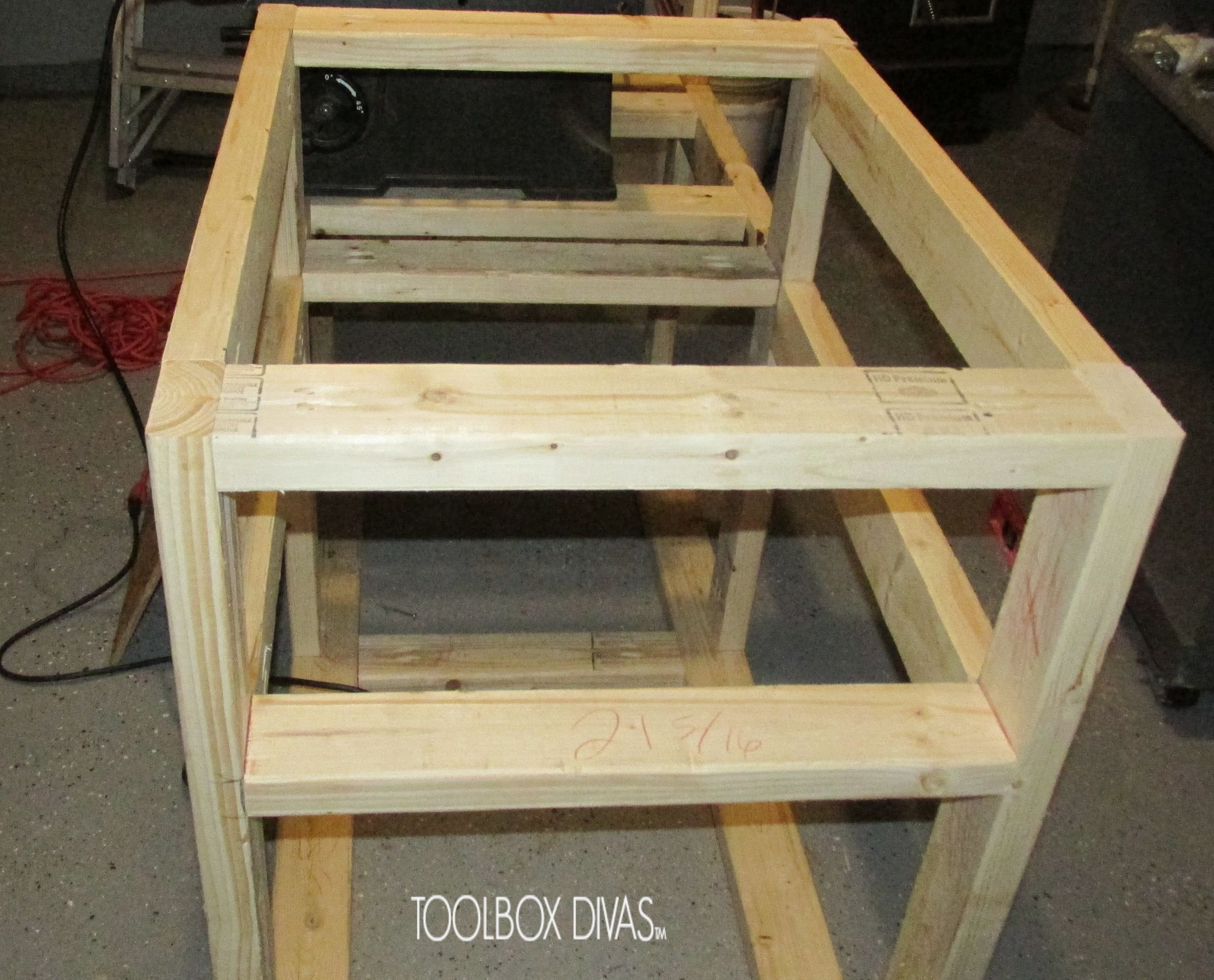 Table Saw Workbench With Wood Storage : 19 Steps (with Pictures ...