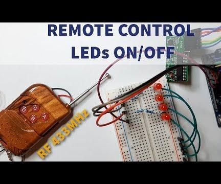 Control LEDs ON/OFF With 433MHz RF Remote and Arduino : 6 Steps ...