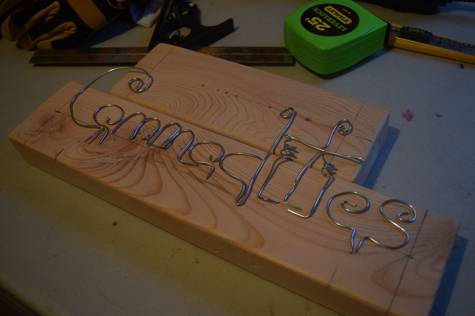 Wire Letters Sculpture : 8 Steps - Instructables