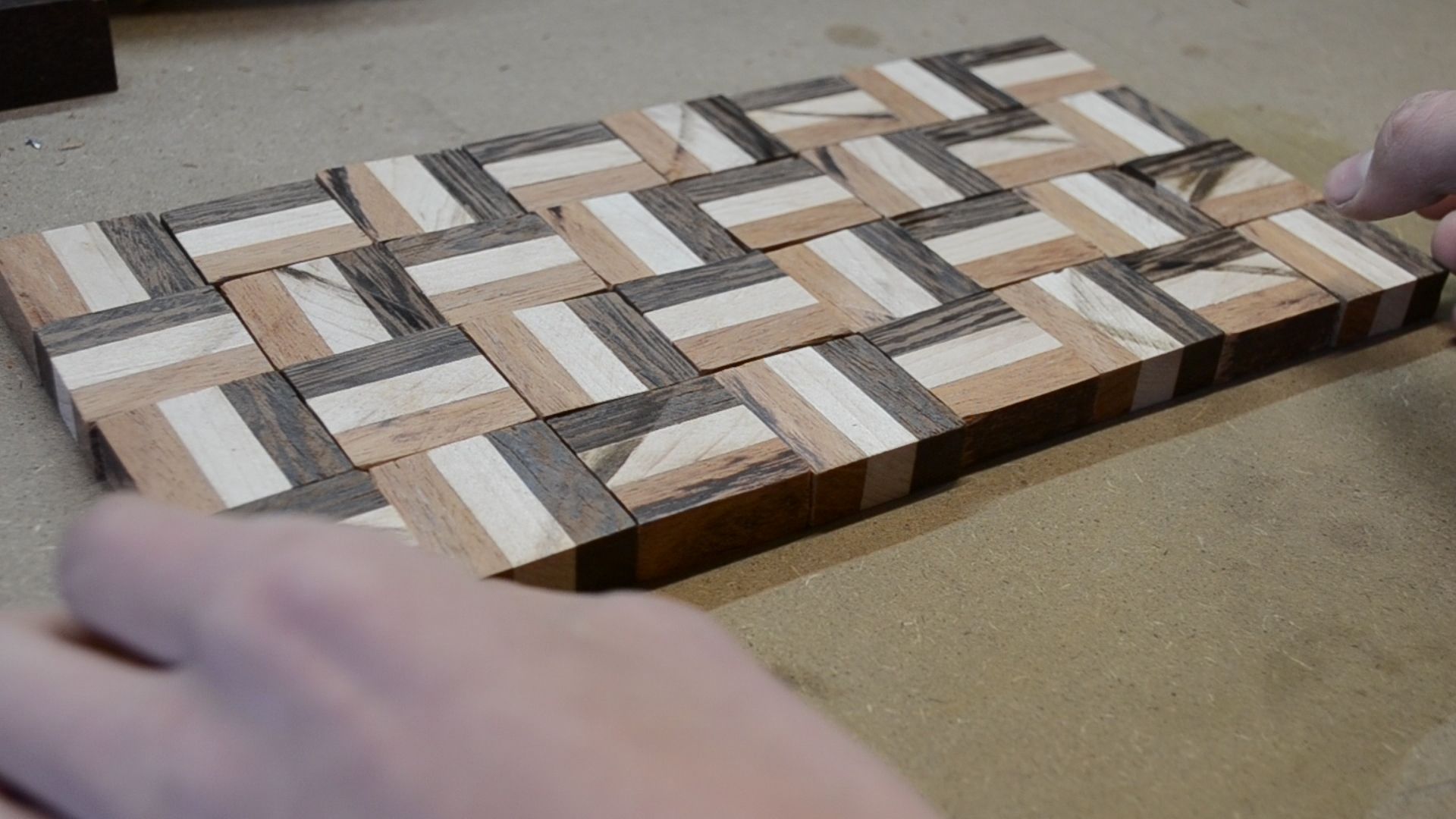 Handcrafted 100-piece Segmented Cutting Board! : 13 Steps (with ...