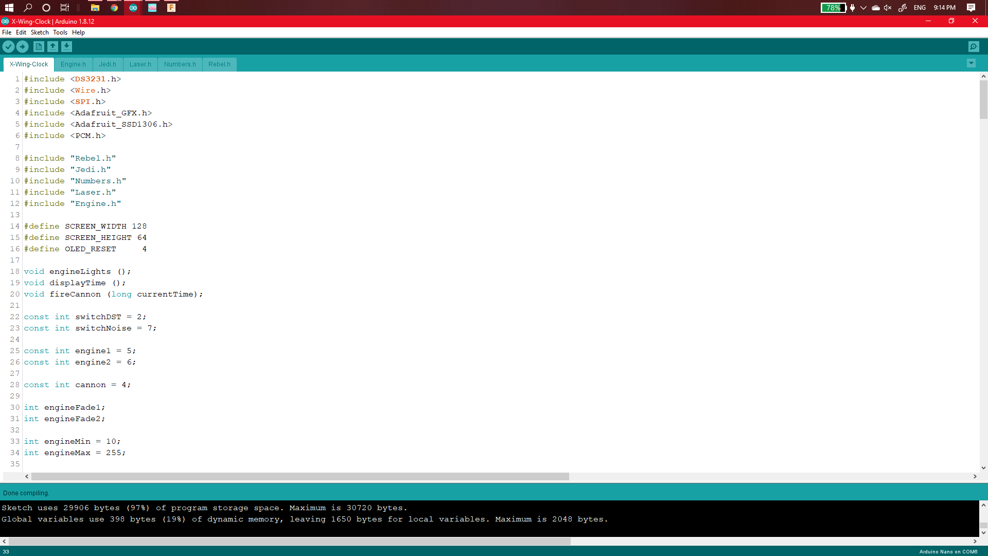 Wireframe X-Wing Clock : 8 Steps (with Pictures) - Instructables