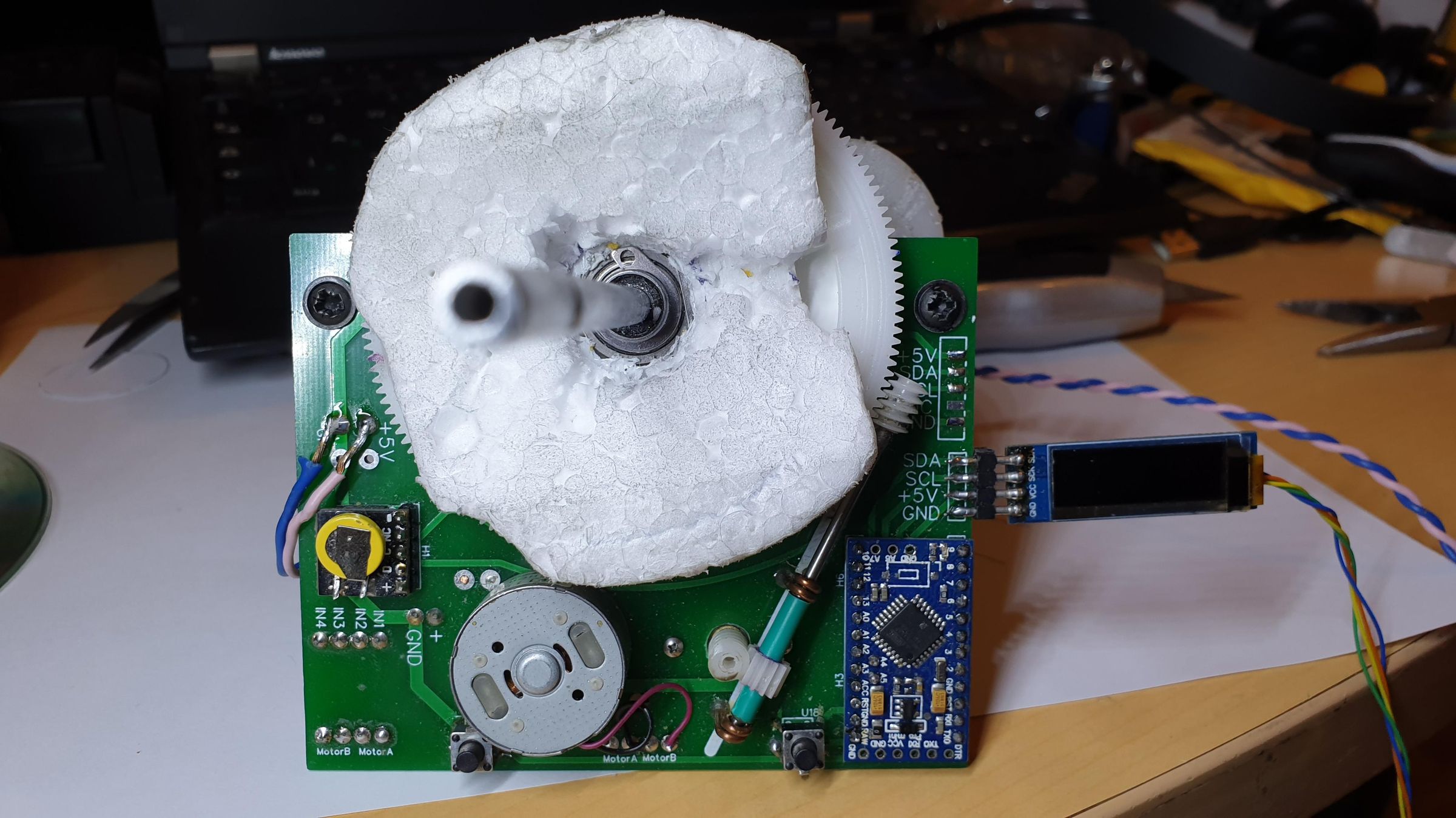 Absolute Position Encoder With Single Track Gray Code : 8 Steps (with ...