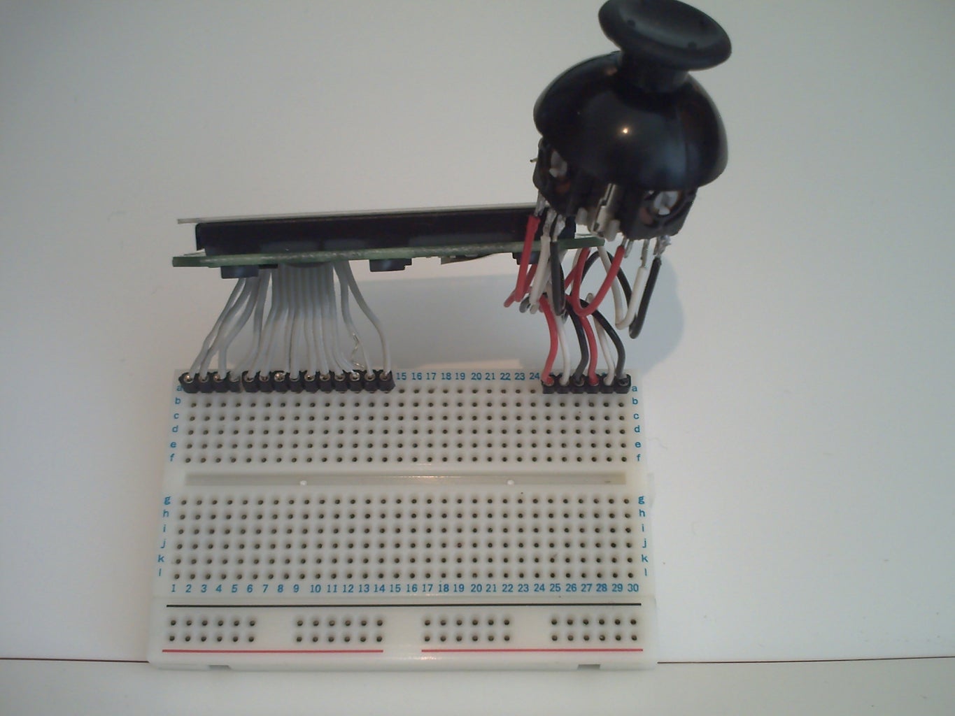 Arduino Joystick Breadboard With Lcd Output 5 Steps With Pictures Instructables