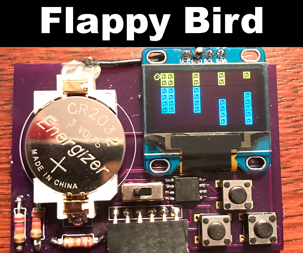 flappy bird on attiny85 and oled display ssd1306 DIY Project to Discover - FindingDIY