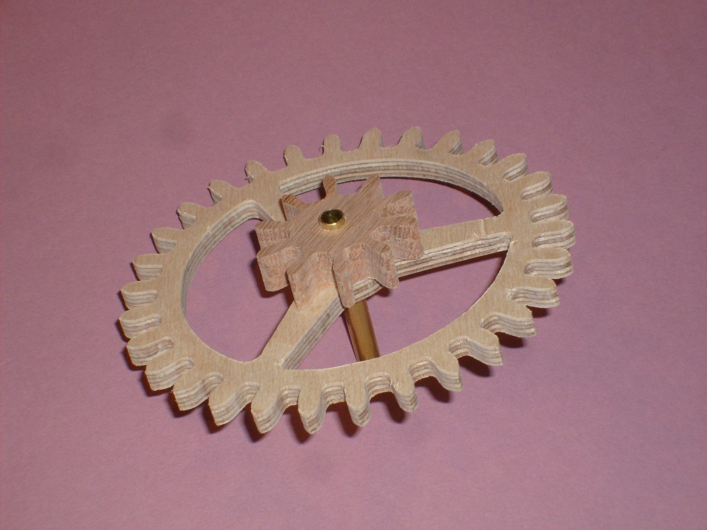 A Wood Gear Clock With a Unique Drive Mechanism : 34 Steps (with ...