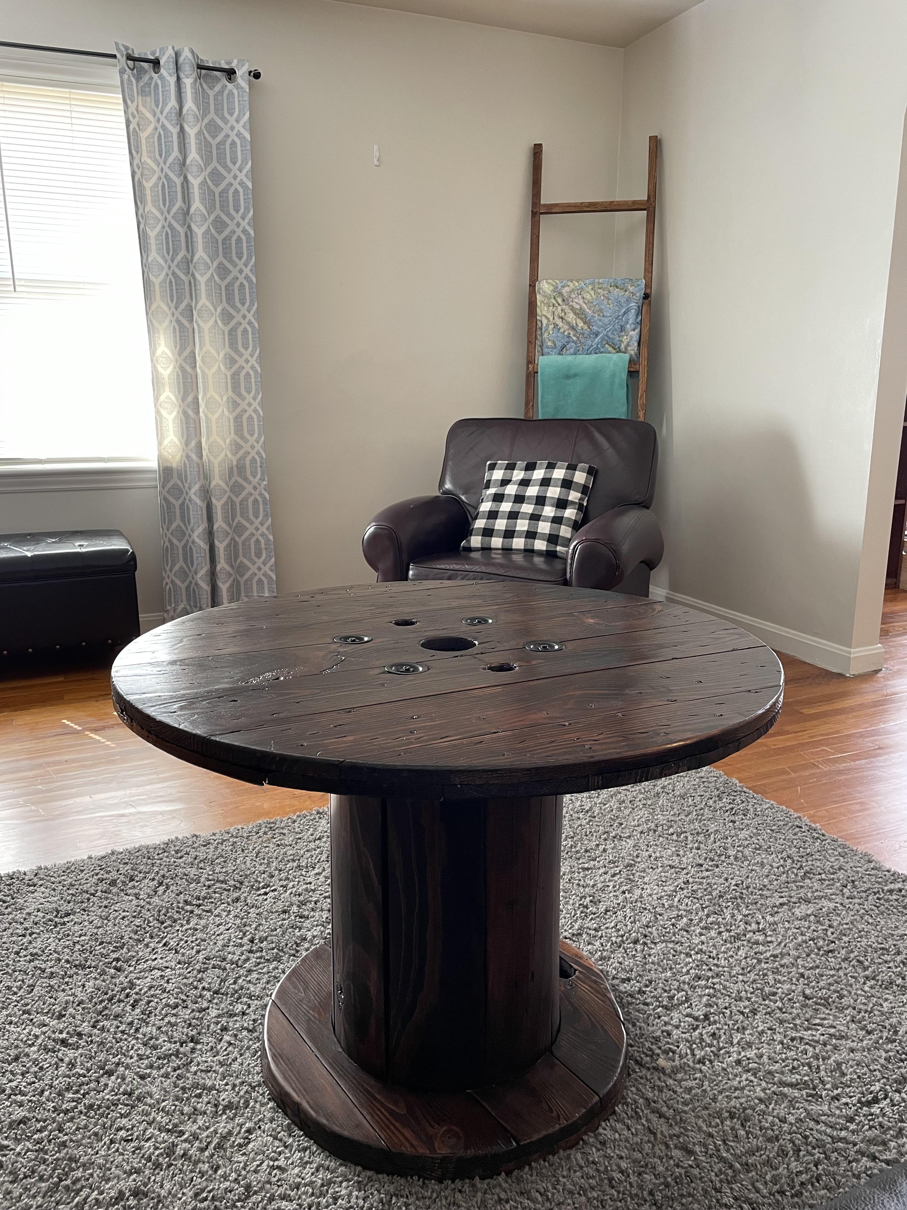 Wire Spool Coffee Table : 4 Steps (with Pictures) - Instructables
