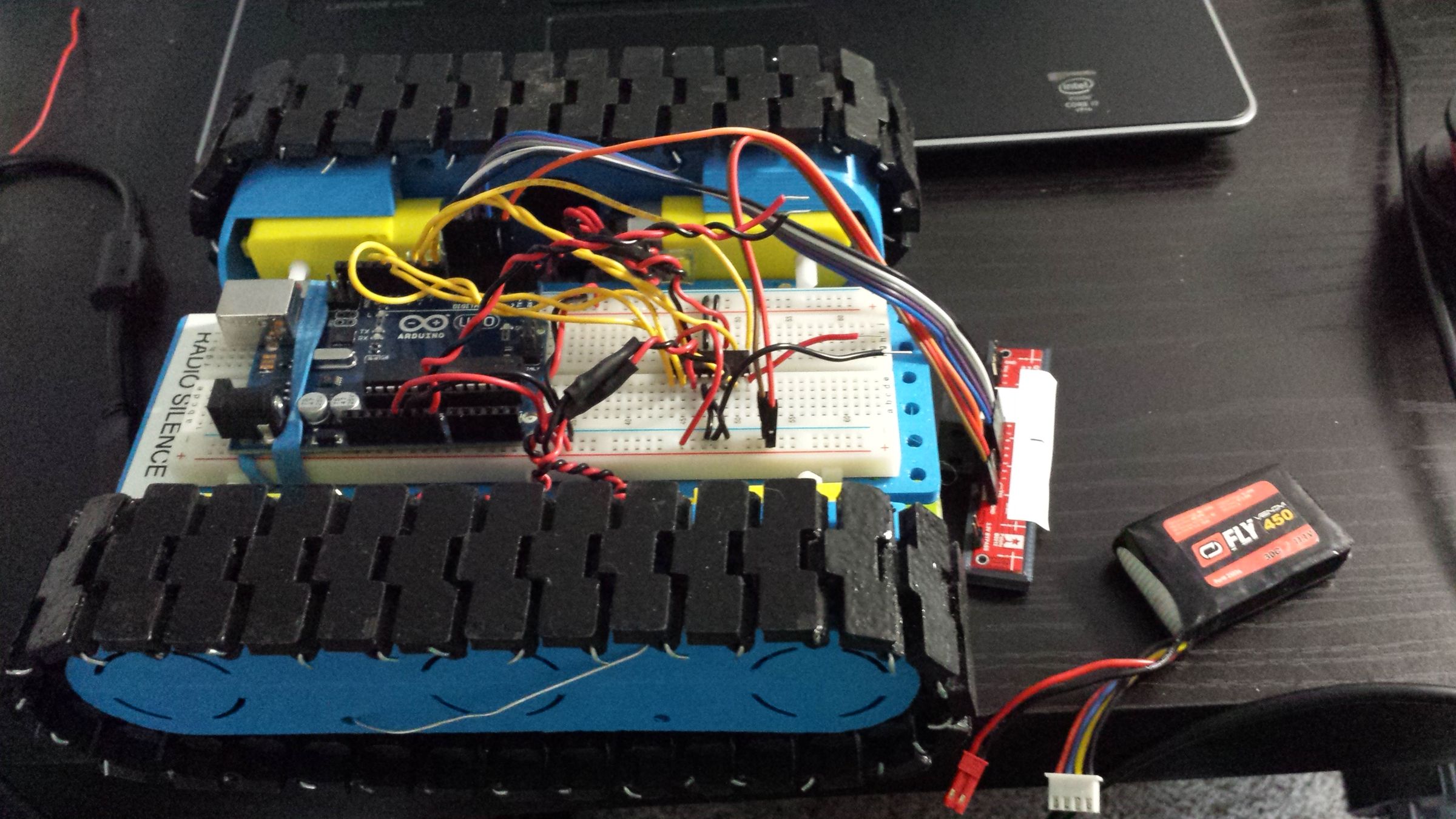 Arduino Line Follower Robot With Pololu QTR-8RC and L293D Motor Driver ...