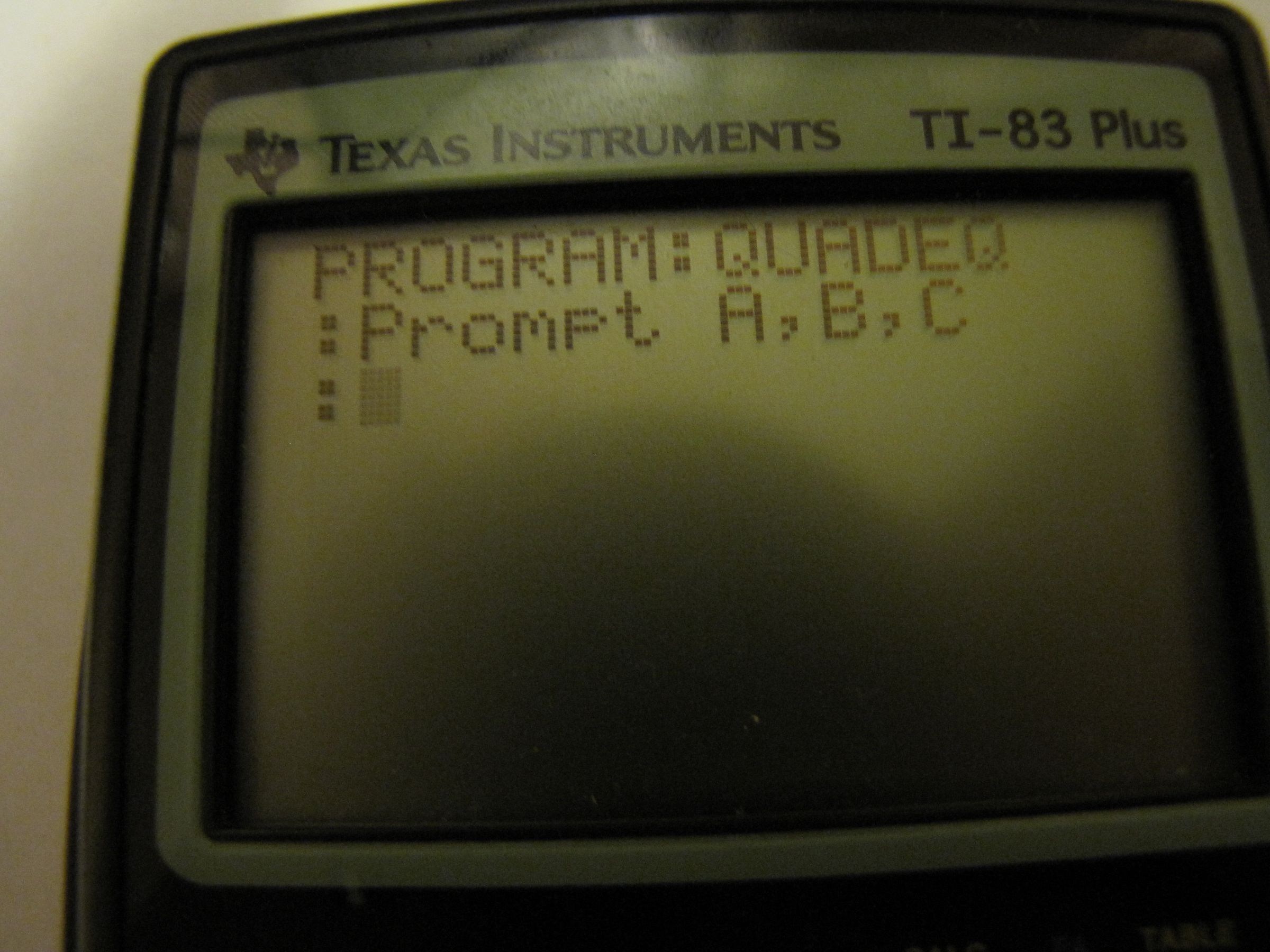 Quadratic Formula for the TI-83 and 84 : 4 Steps - Instructables