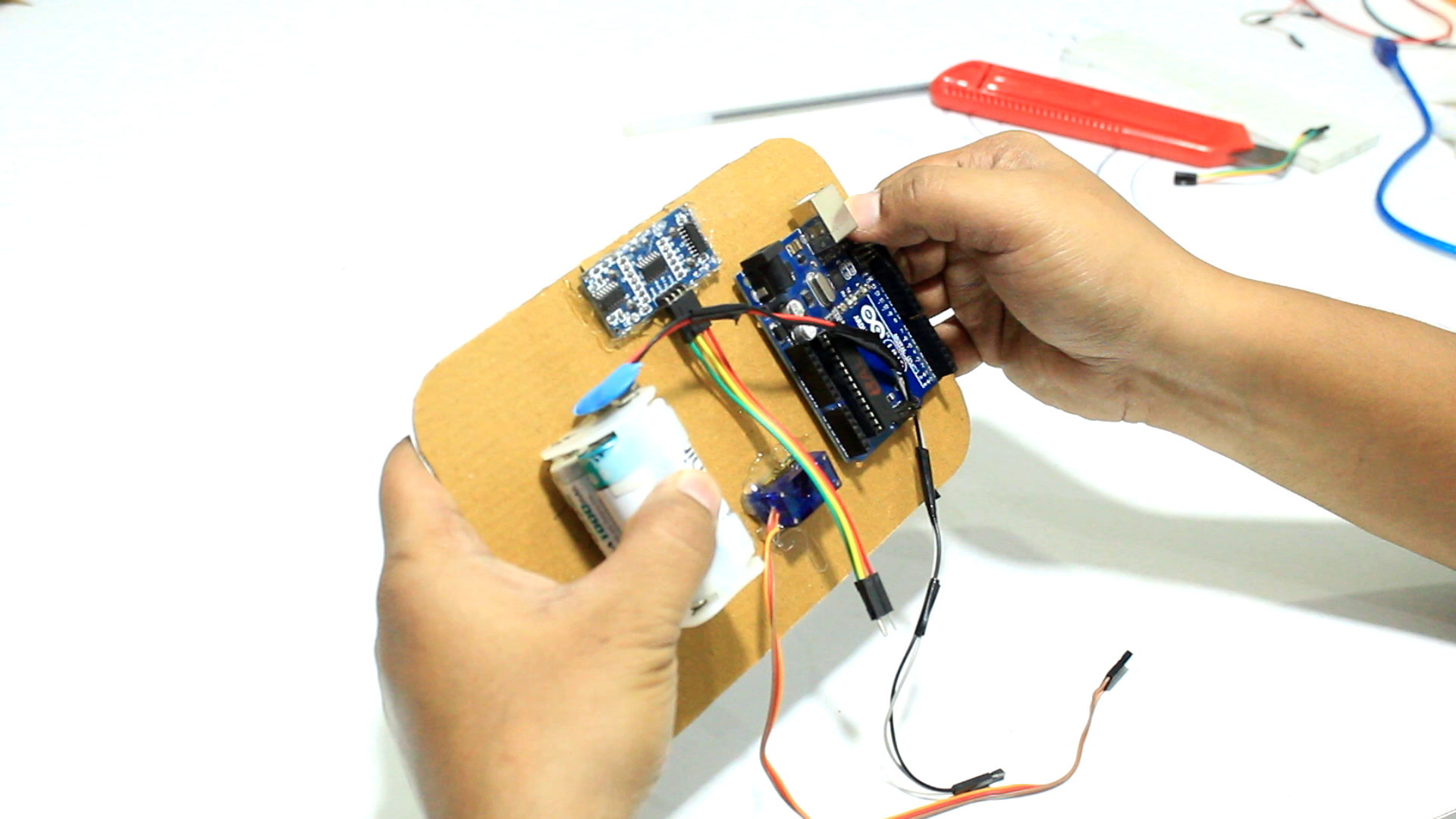 Analog Distance Measuring Meter Using Arduino & Ultrasonic Sensor : 4 ...