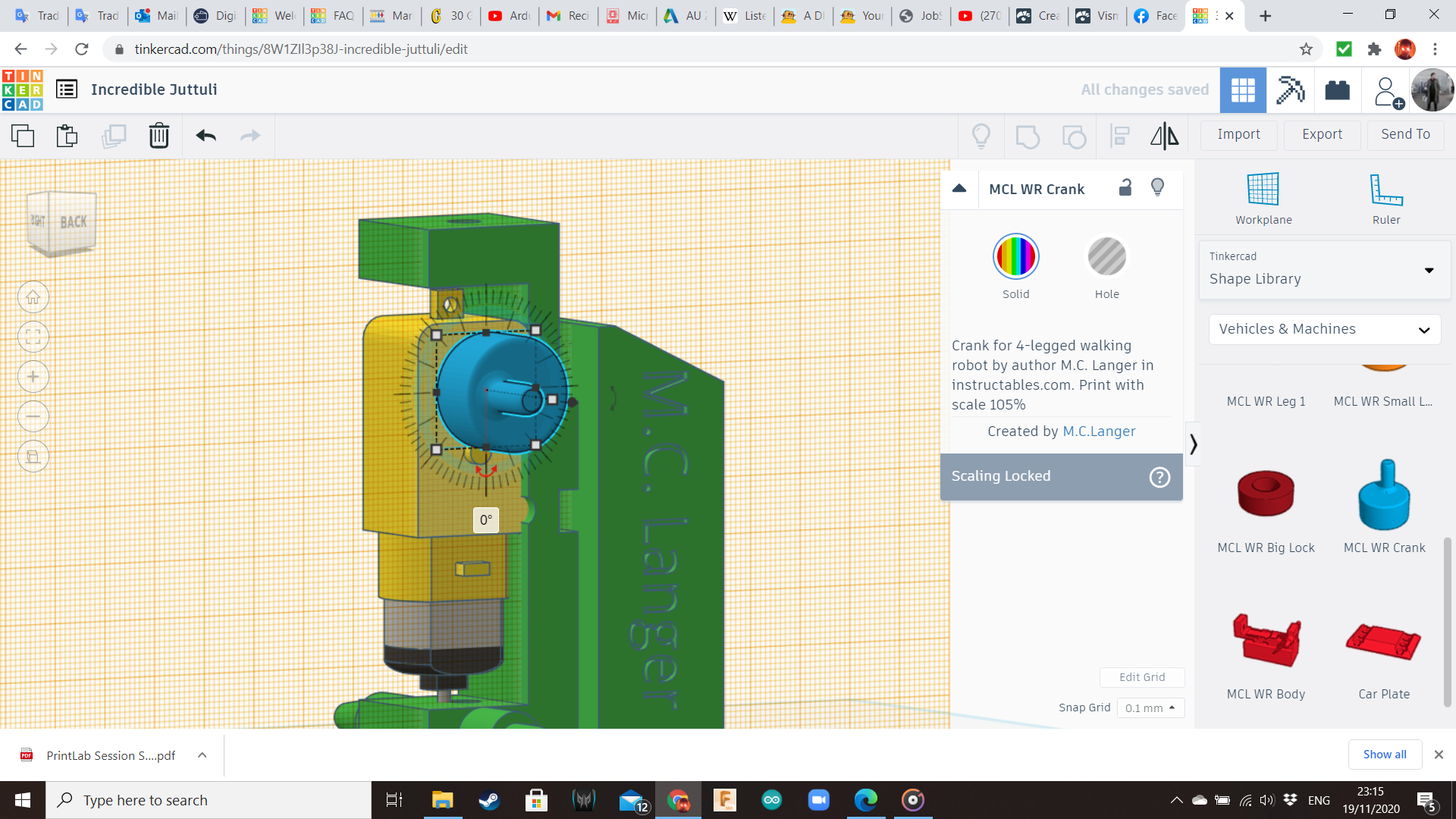 Tinkercad Robotics for School: Evil Zipline Robot! : 17 Steps (with ...