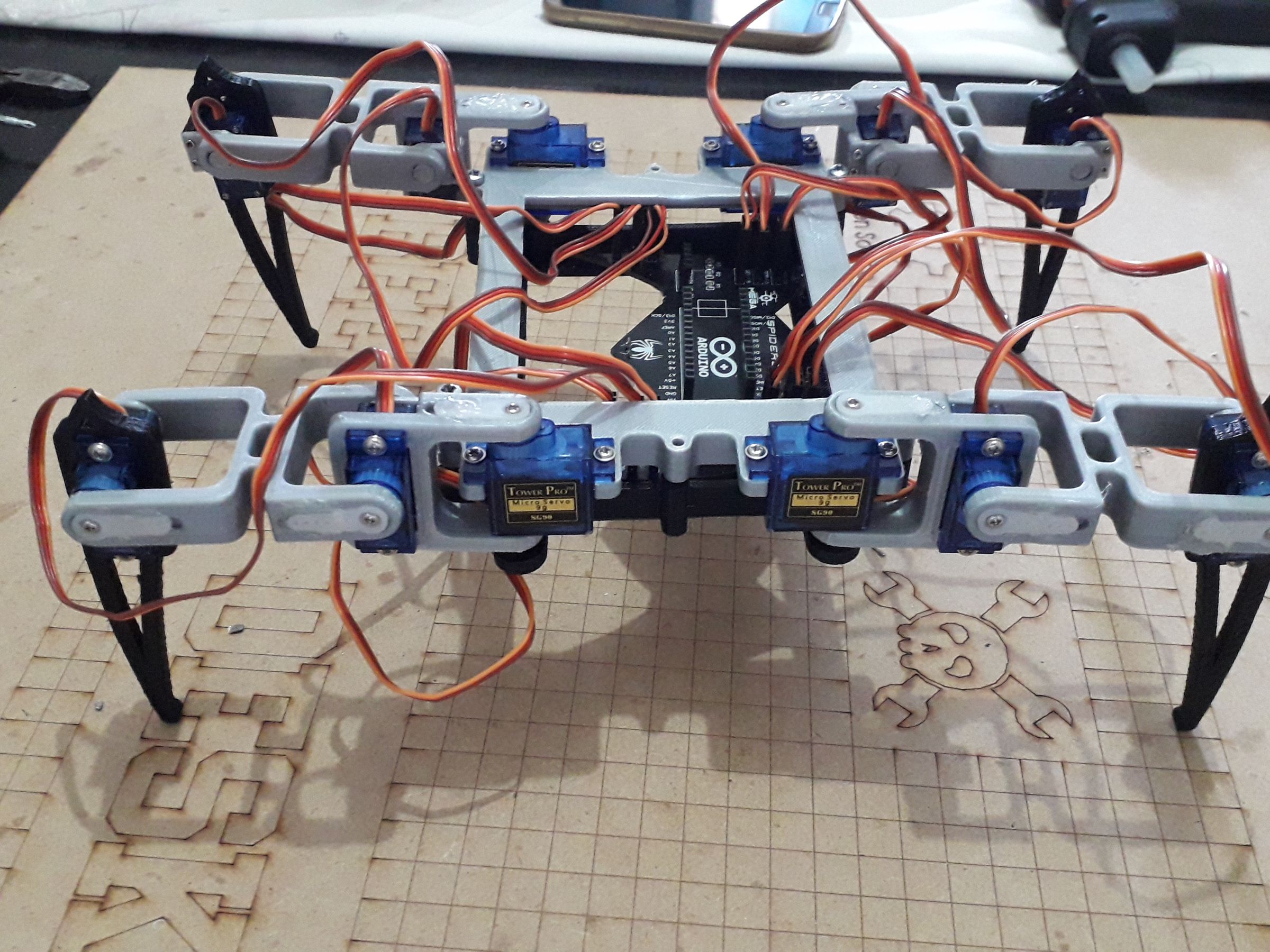 ARDUINO SPIDER ROBOT (QUADRUPED) : 7 Steps - Instructables