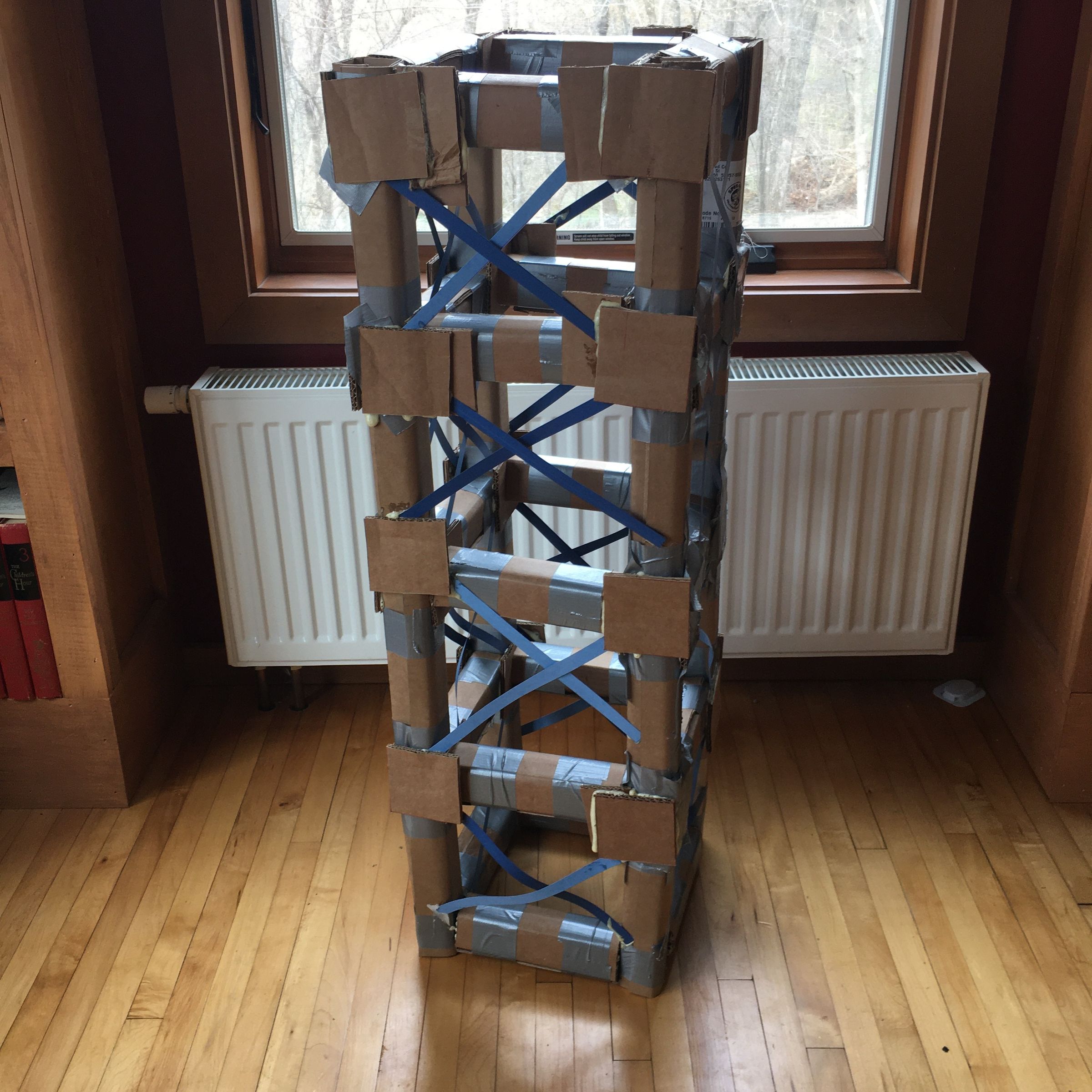 Strong and Simple Cardboard Tower : 5 Steps - Instructables