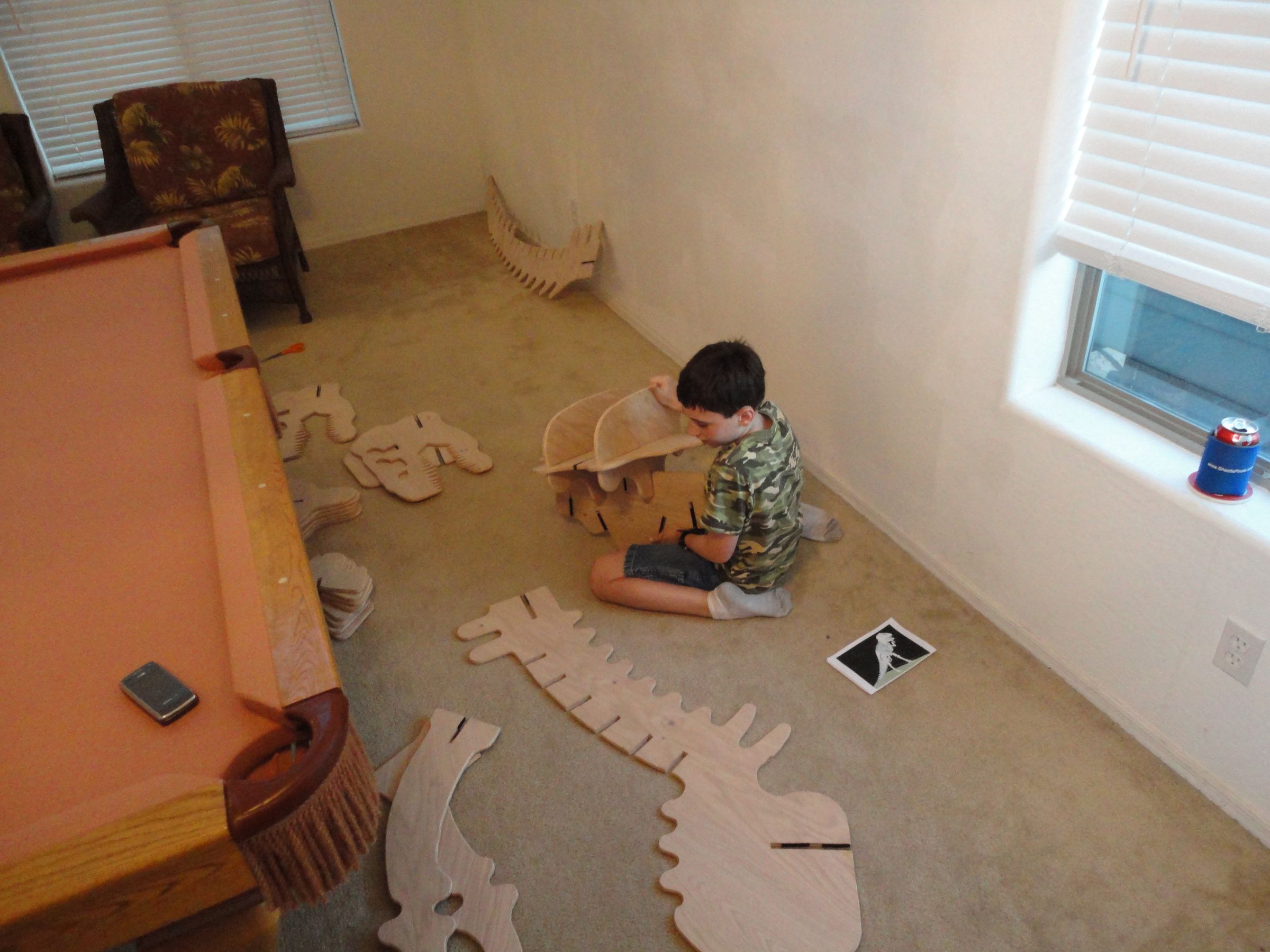 Build a 6'-0" Tall Wooden T-Rex Model : 7 Steps (with Pictures ...