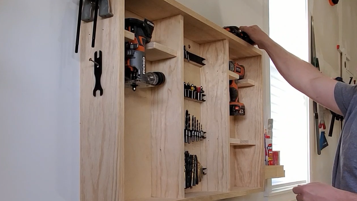 Custom Tool Wall Organizer | Router and Drill Station : 7 Steps (with ...