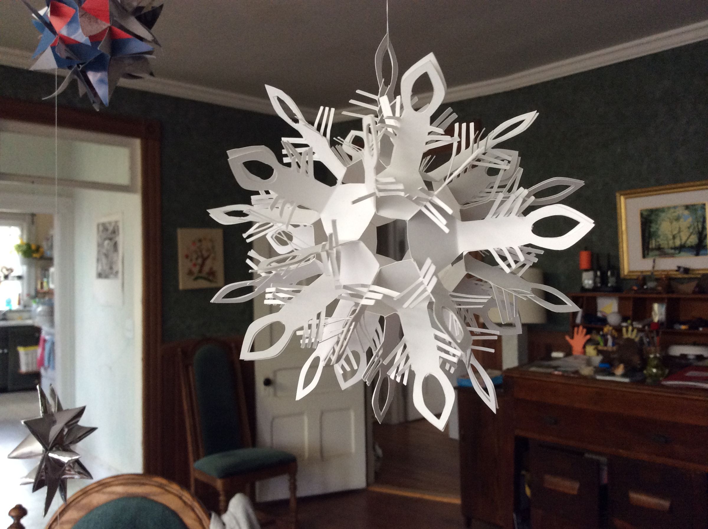 3 D Paper Snow Decoration : 7 Steps (with Pictures) - Instructables