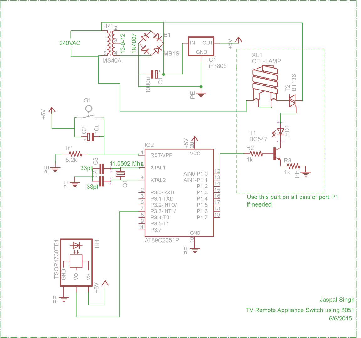 TV Remote Controlled Home Appliance Using 8051 : 5 Steps (with Pictures ...
