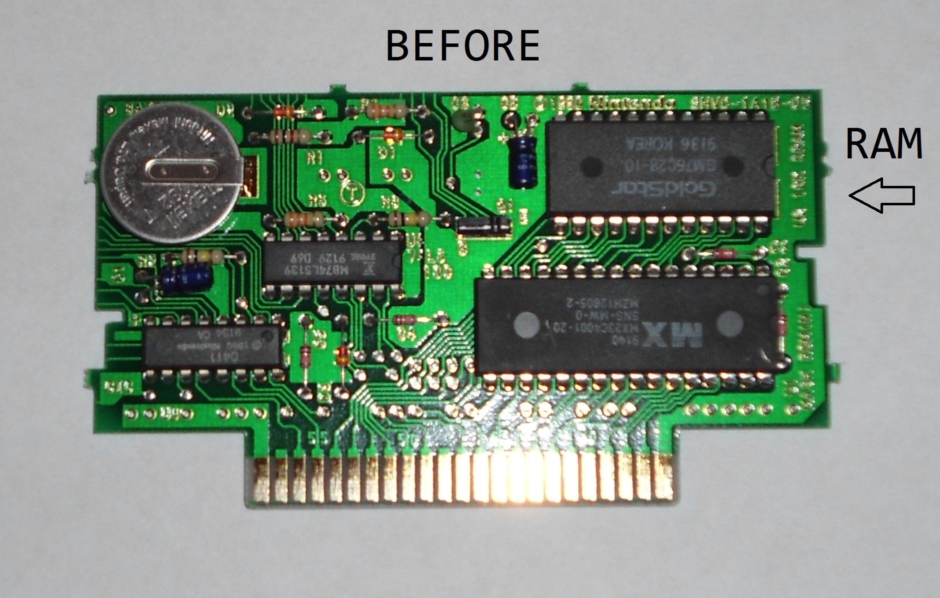 Non Volatile RAM Upgrade for SNES & SFC Cartridges : 4 Steps (with ...