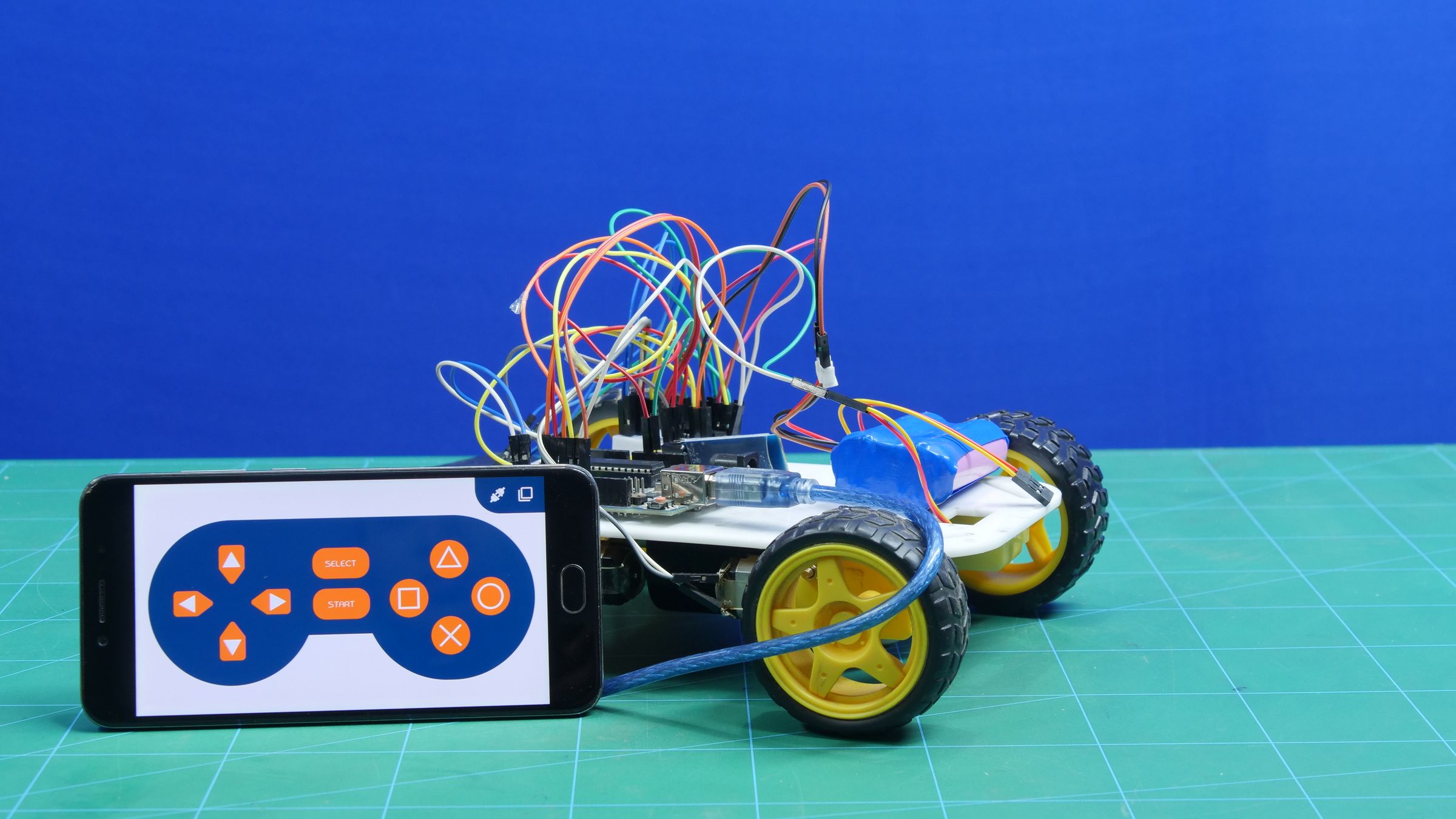 4 Wheel Robot Made With Arduino Controlled Using Dabble : 9 Steps (with ...
