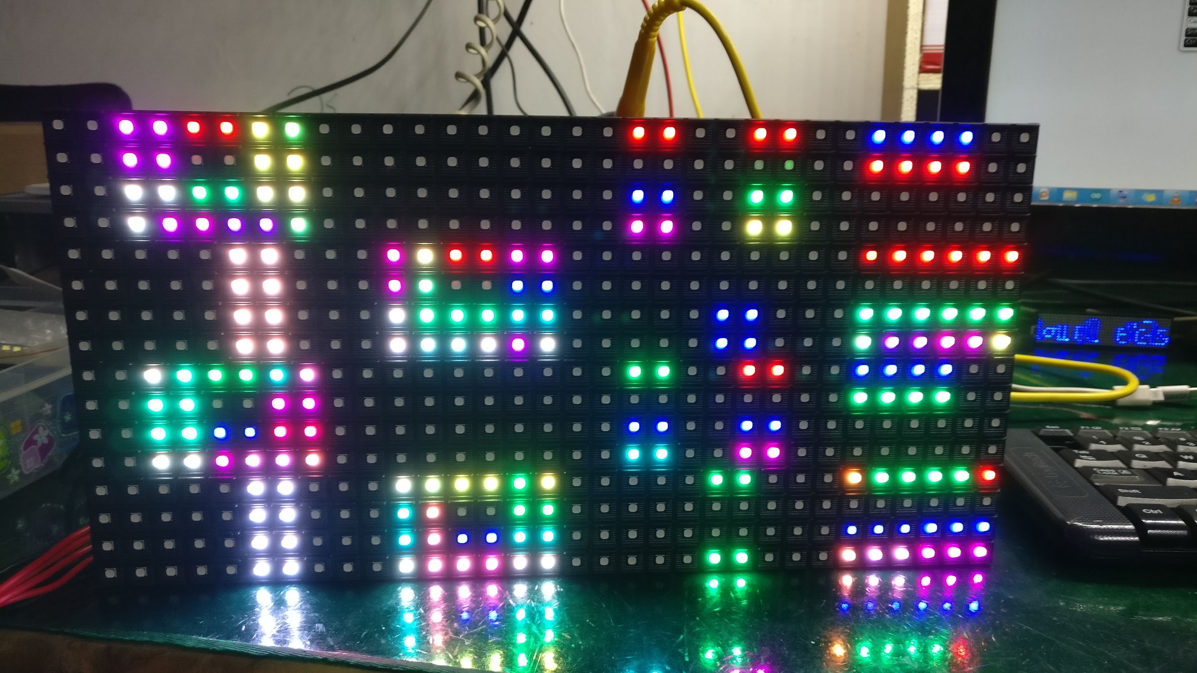 Tetris Time Clock on a RGB Matrix With ESP8266 : 6 Steps - Instructables