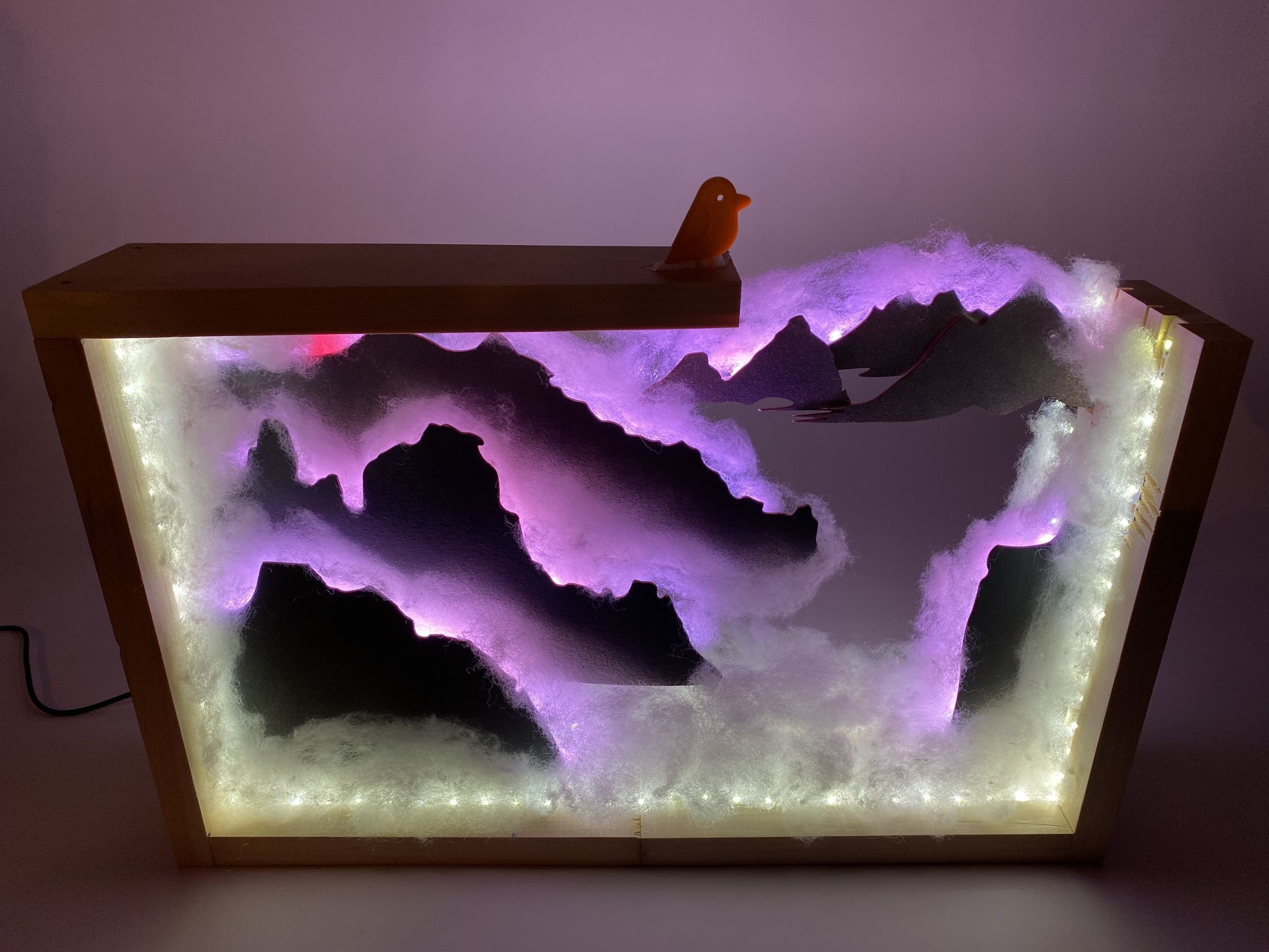 Chinese Traditional Painting NeoPixel Wall Art (Powered by Arduino) : 6 ...
