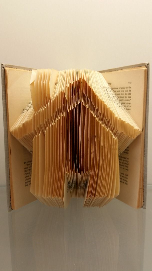 Horizontal 3 hearts CUT and FOLD book folding pattern ONLY 300 pages ...
