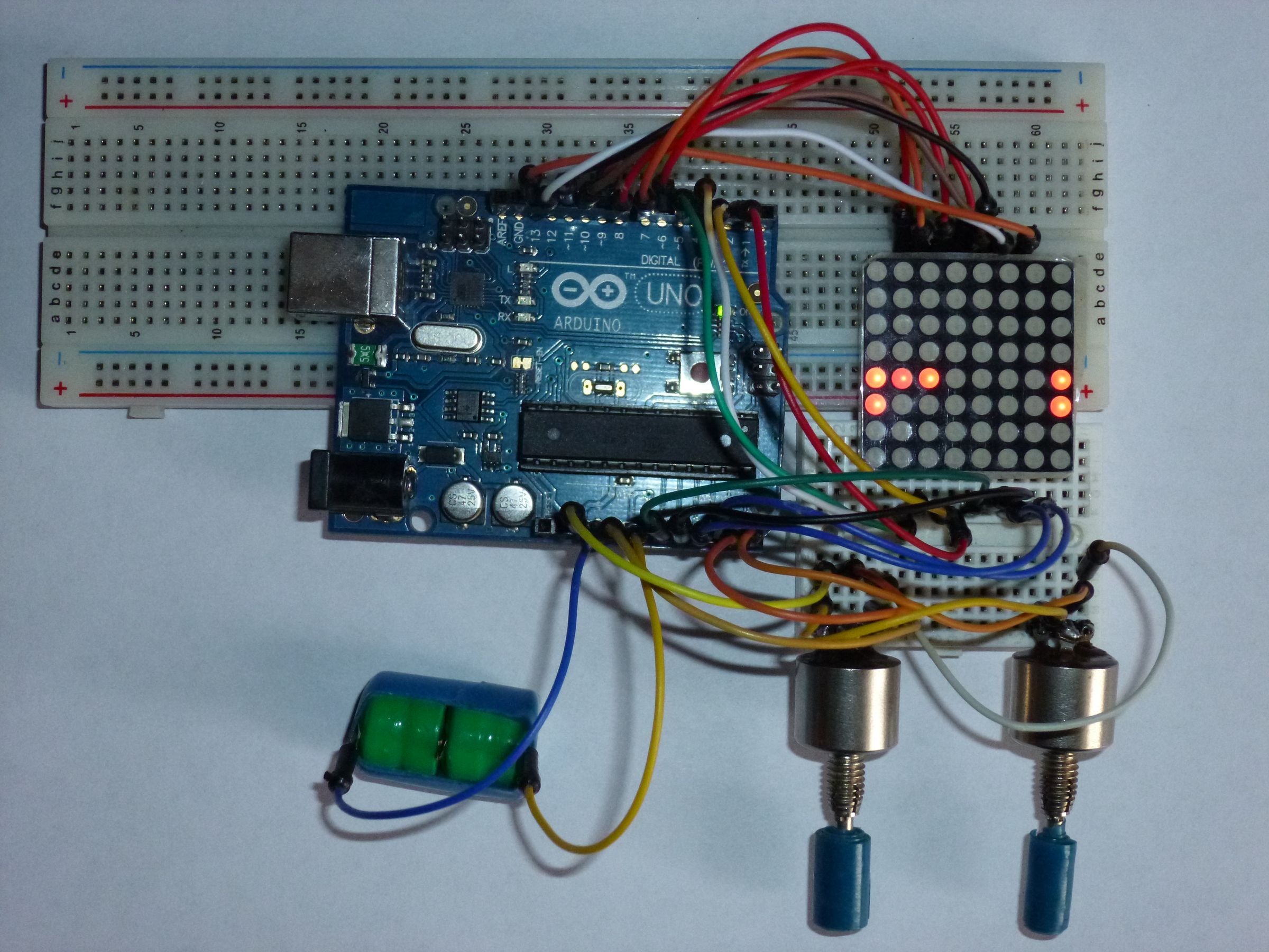 Pong With 8x8 Led Matrix on Arduino - Instructables