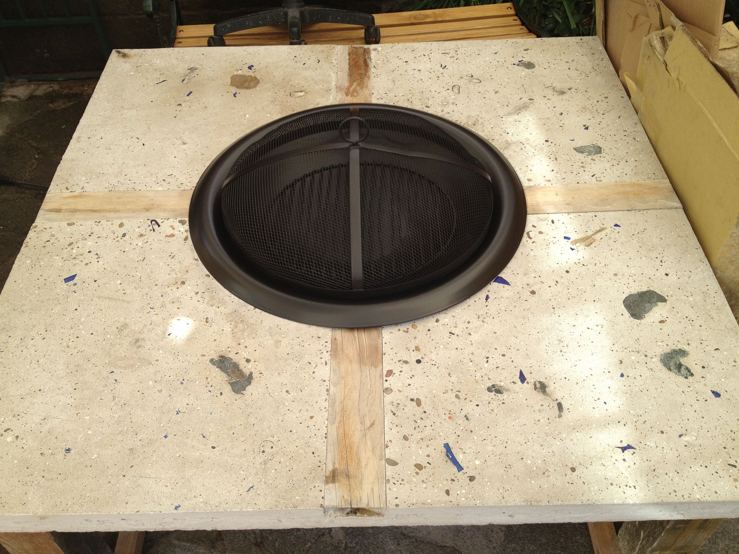 Polished Concrete Fire Pit Table : 7 Steps (with Pictures) - Instructables