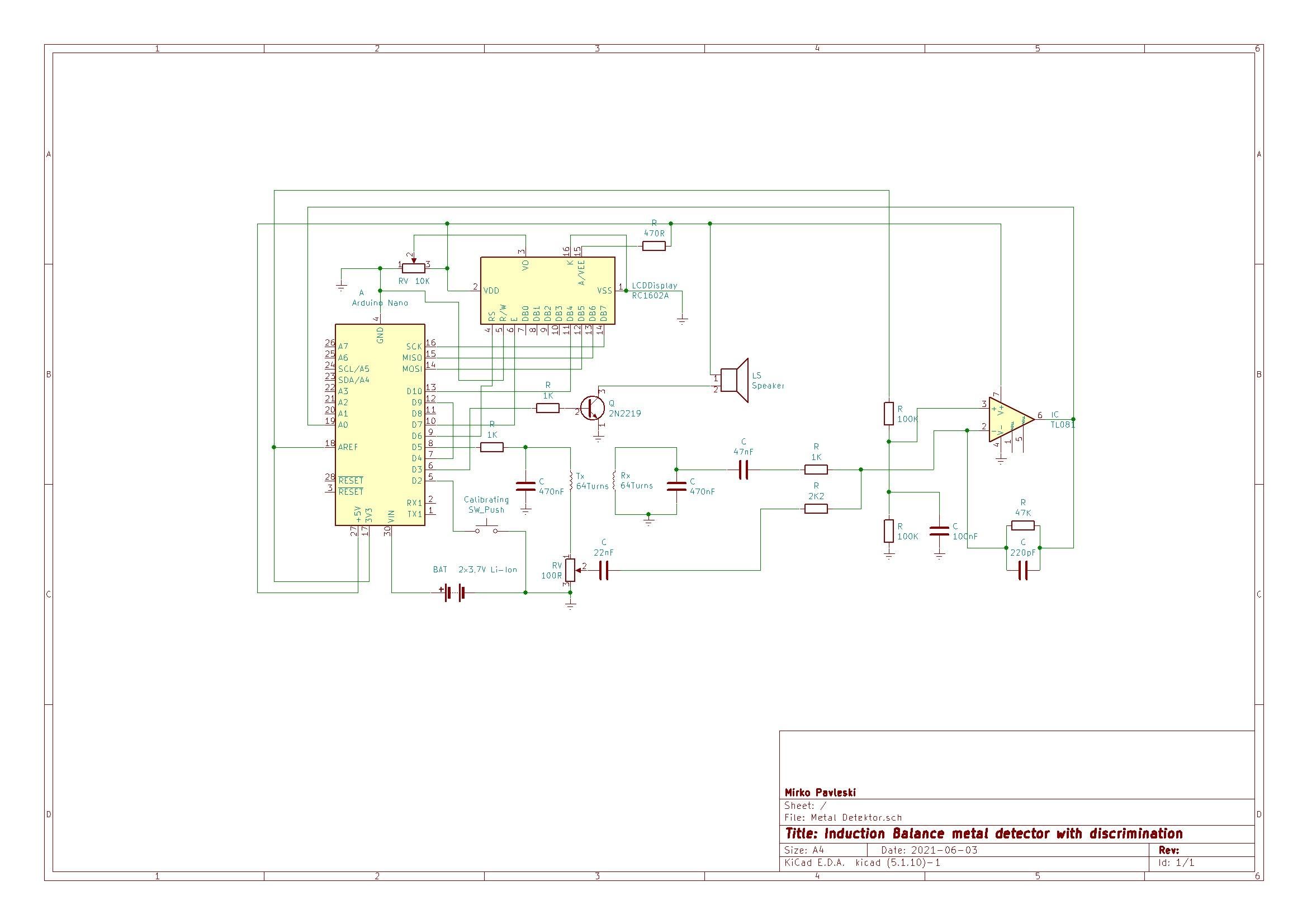 DIY Sensitive Arduino Induction Balance Metal Detector With ...