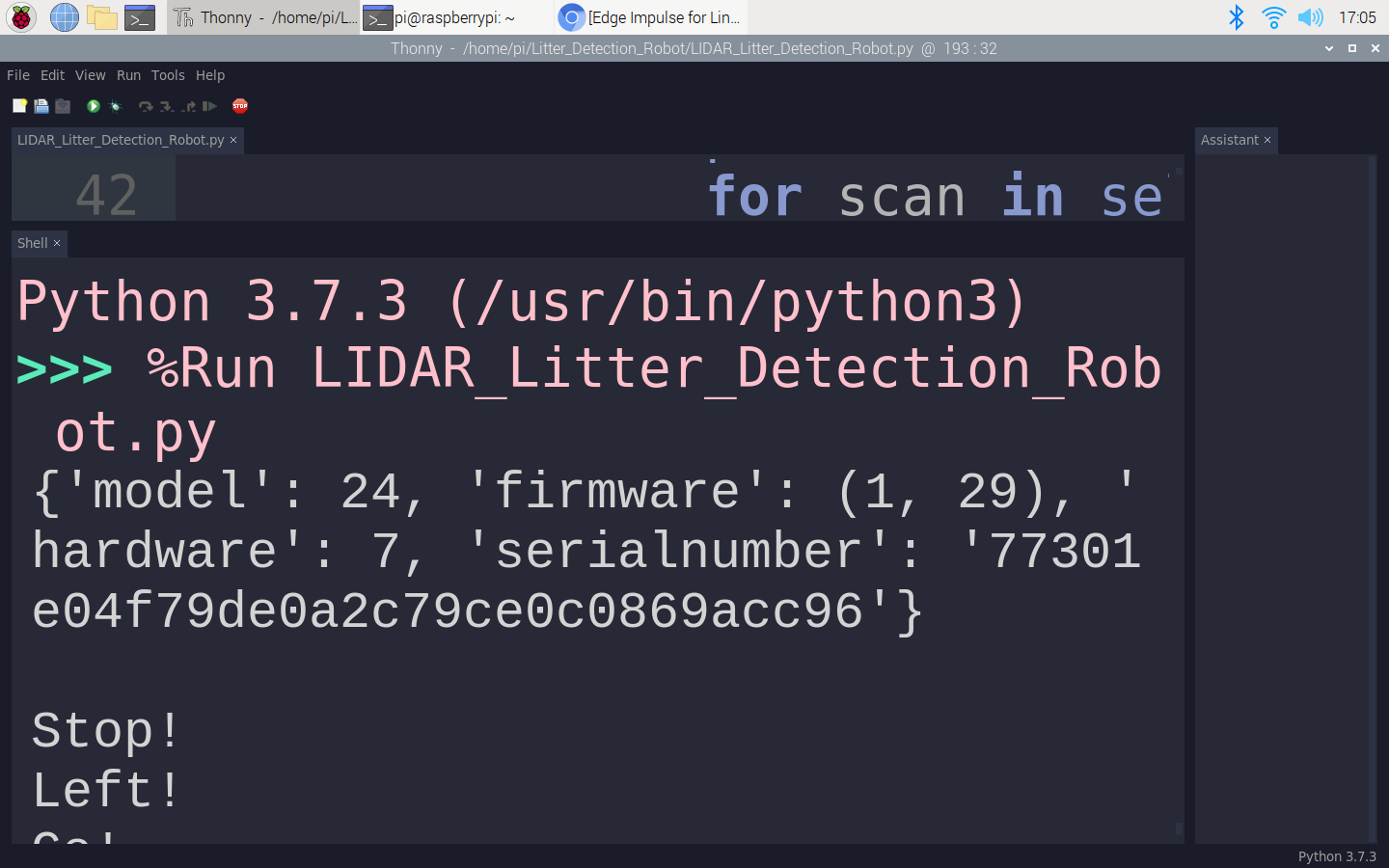 Autonomous (LIDAR) Litter Detection Robot W/ Edge Impulse : 17 Steps ...
