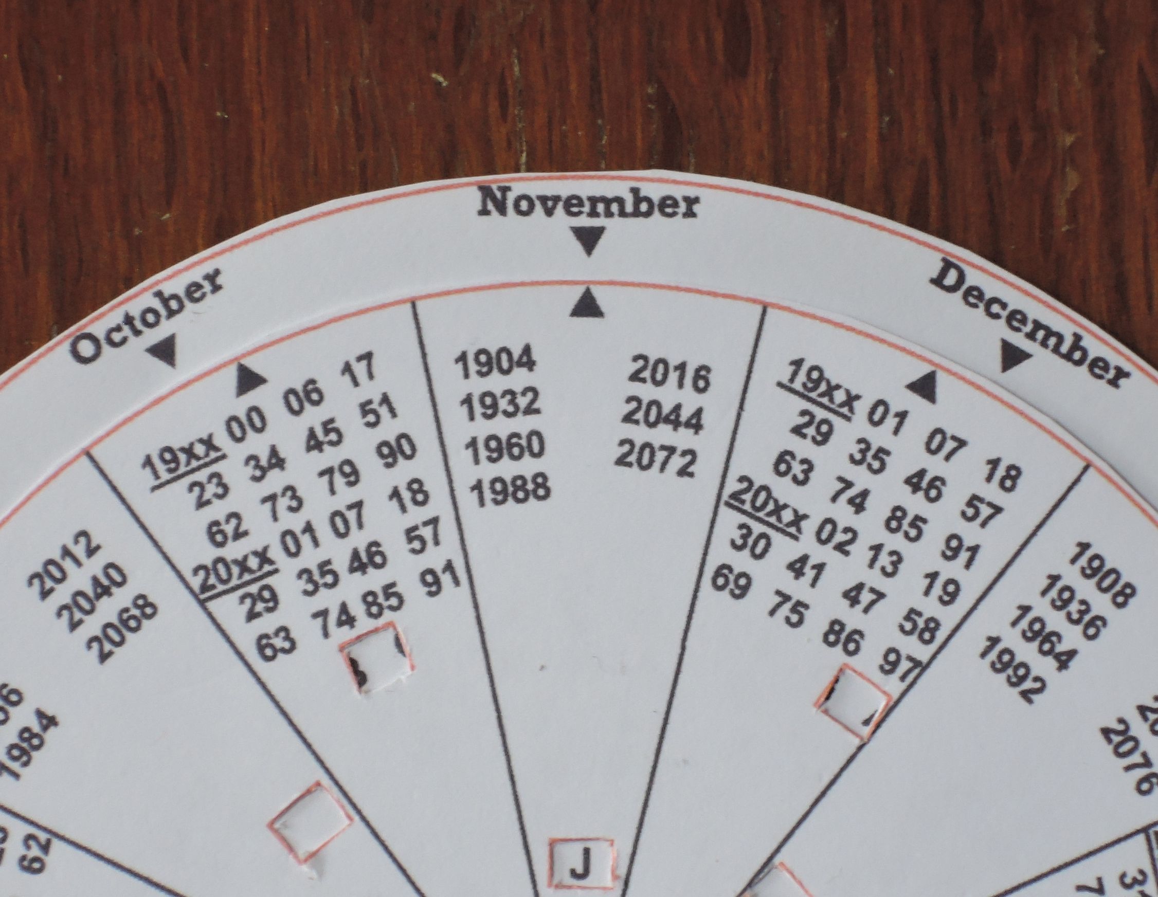 Perpetual Calendar (200 Years) : 5 Steps (with Pictures) - Instructables