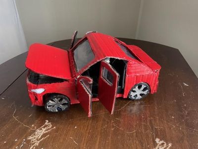 How to Make Cardboard Kia Stinger Inspired Model Car : 17 Steps (with ...