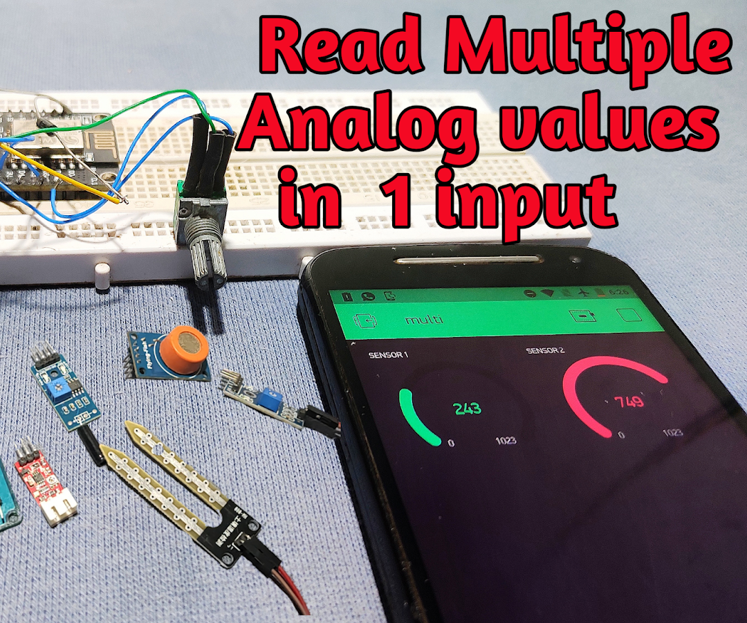 How To Read Multiple Analog Values Using One Analog Pin 6 Steps With Pictures Instructables