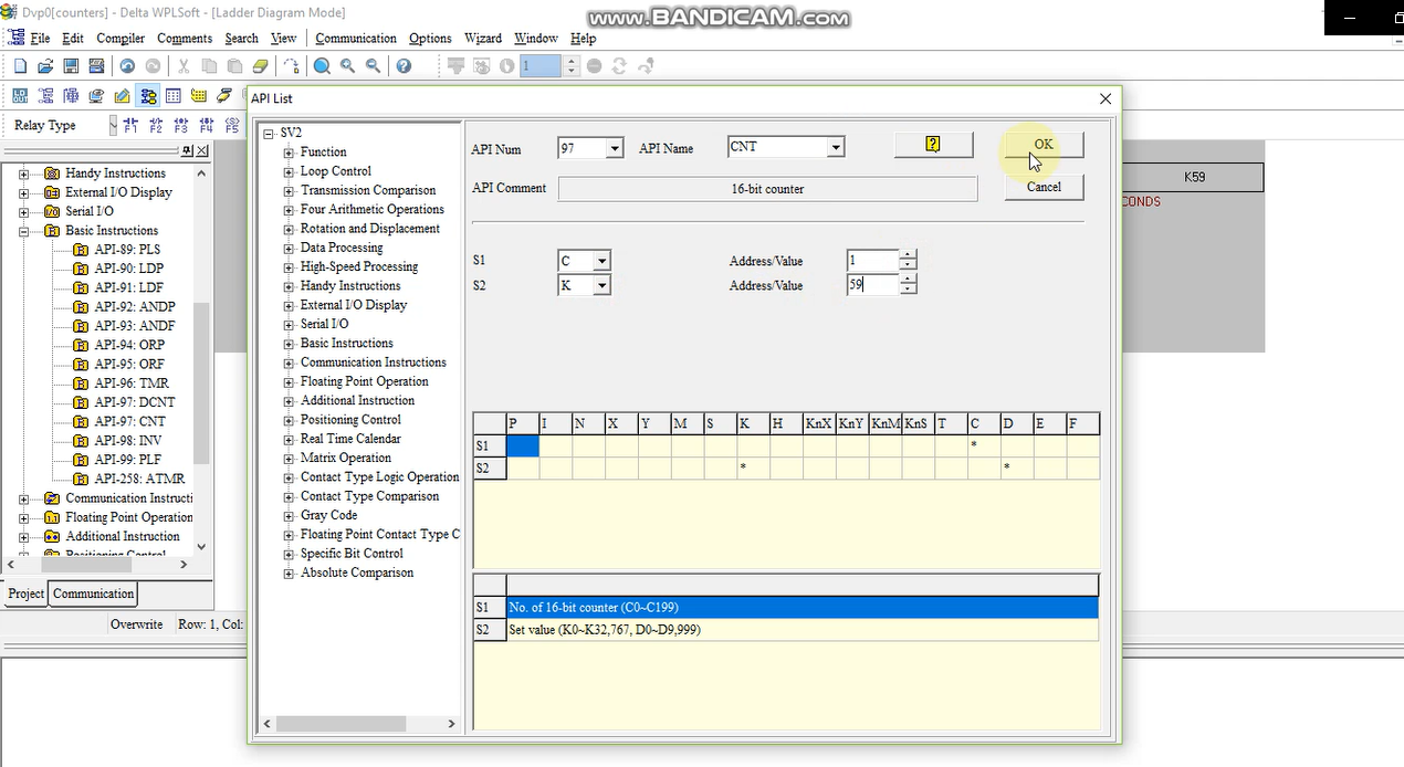 How to Use Counter in Ladder Diagram? | Delta WPLSoft : 15 Steps ...