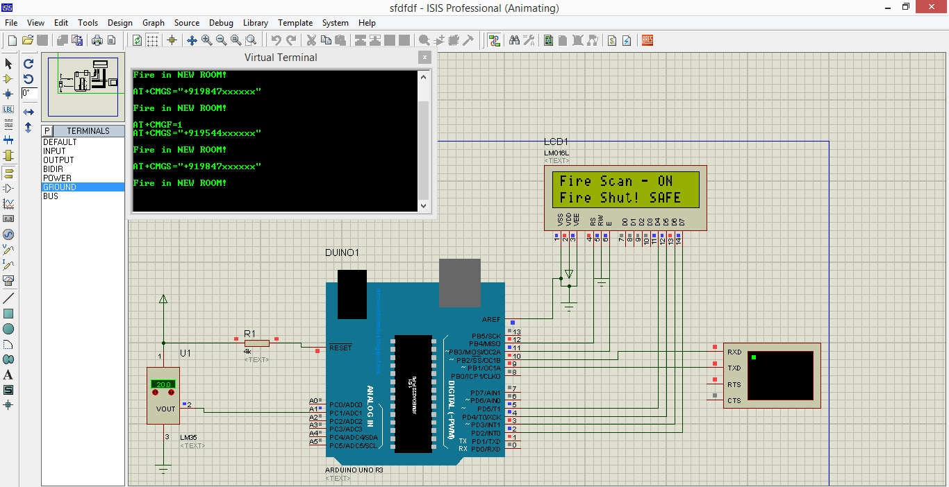 Fire Alarm System GSM Based Using Arduino : 3 Steps - Instructables