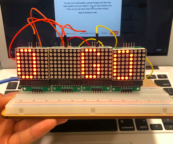 led max7219 red dot matrix module with arduino DIY Project to Discover - FindingDIY