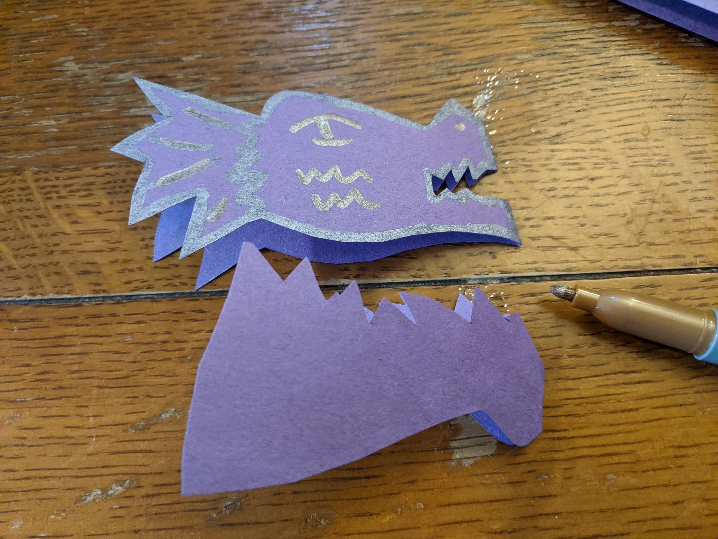 Paper Dragon Stick Puppet : 13 Steps (with Pictures) - Instructables