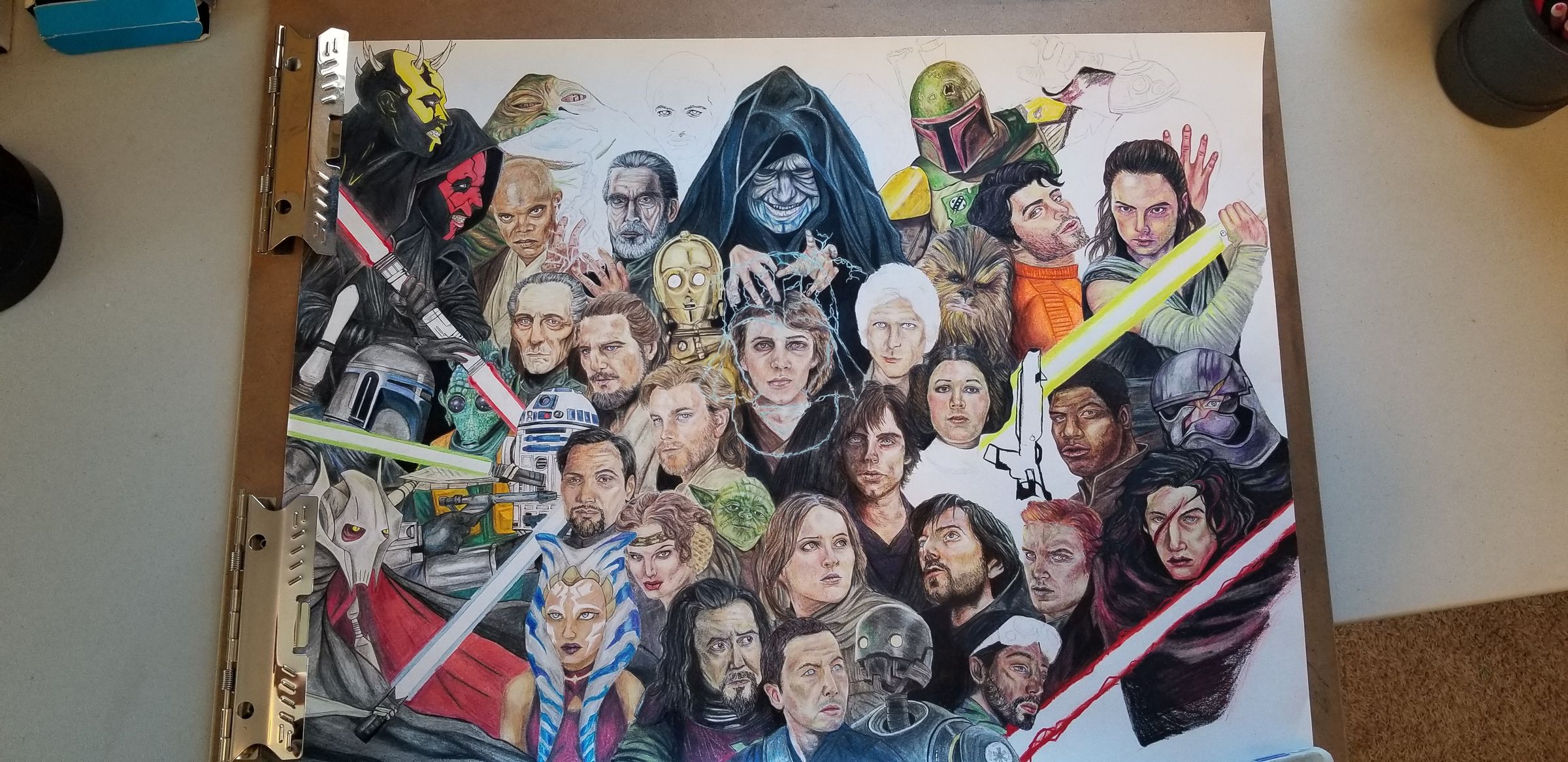 The Ultimate Star Wars Drawing (that I Have Been Putting Off for 4 ...