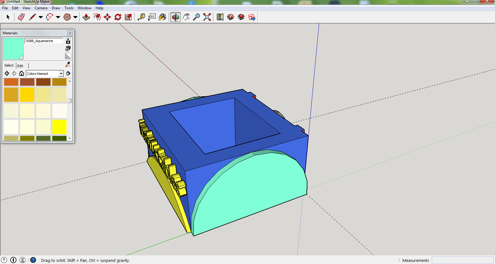 Google SketchUp(very Simple 3D Printing Box Design) : 5 Steps ...