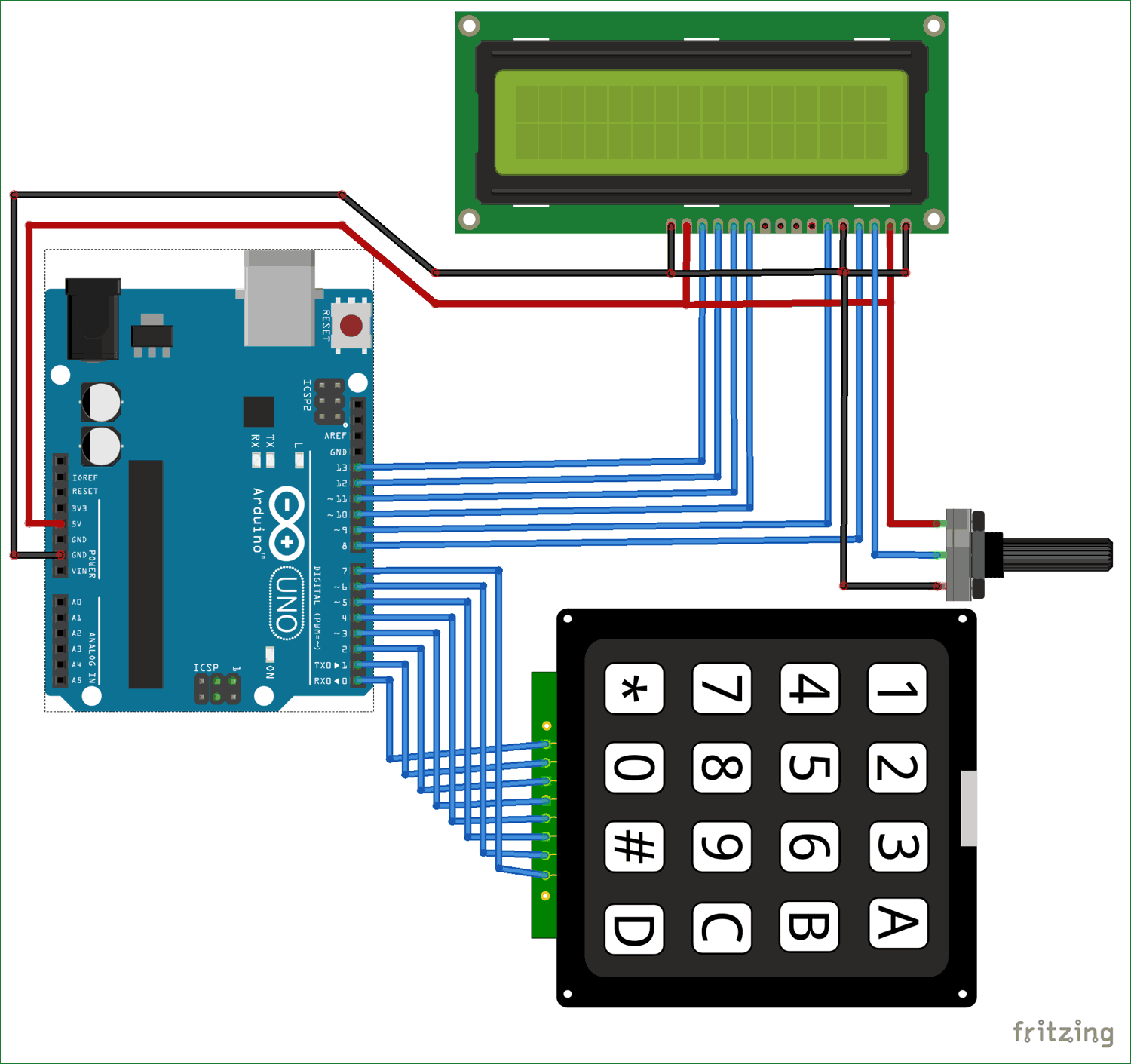 Arduino DIY Calculator Using 1602 LCD and 4x4 Keypad : 4 Steps ...