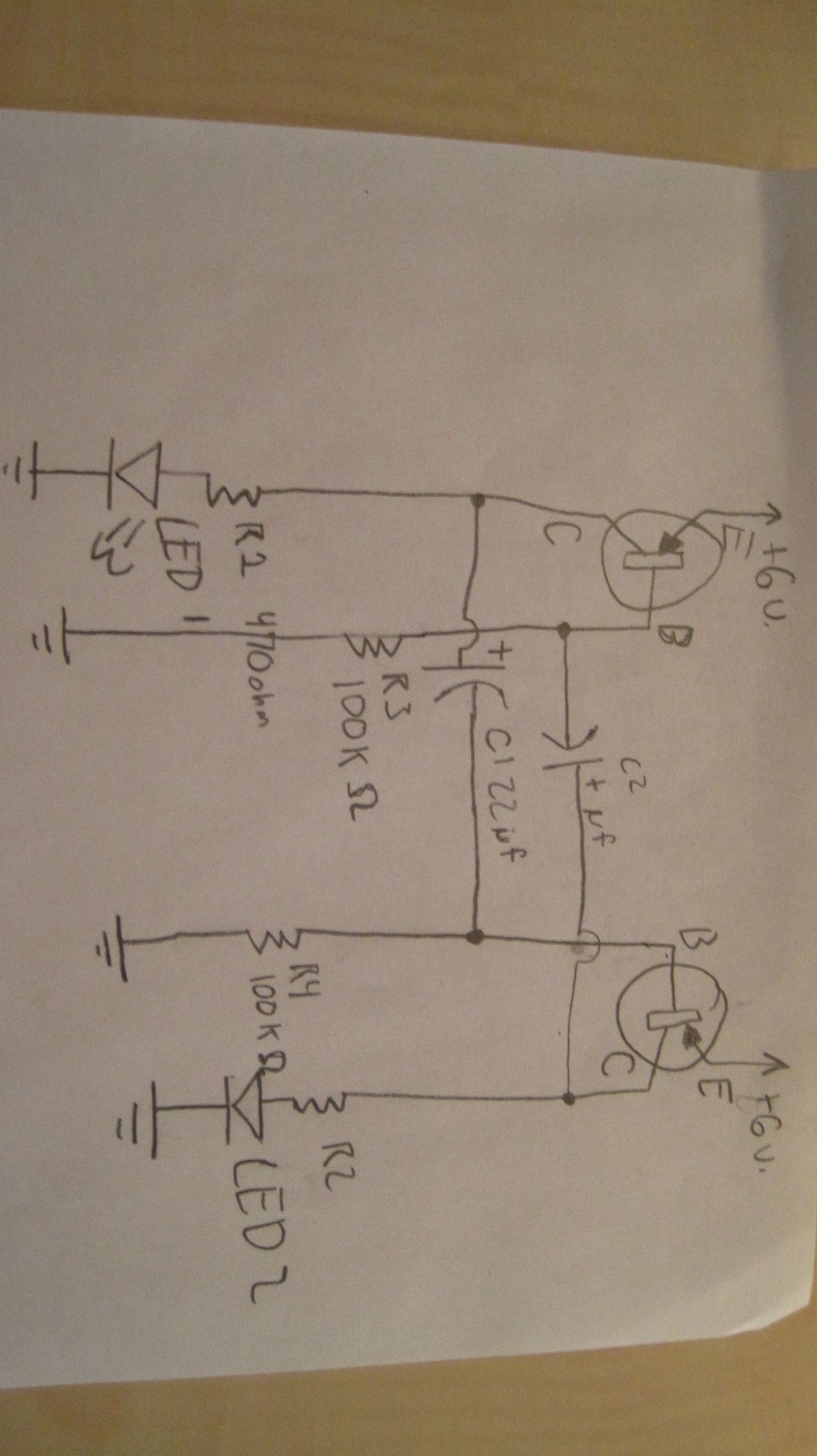Two Transistor LED Flasher Circuit : 5 Steps - Instructables