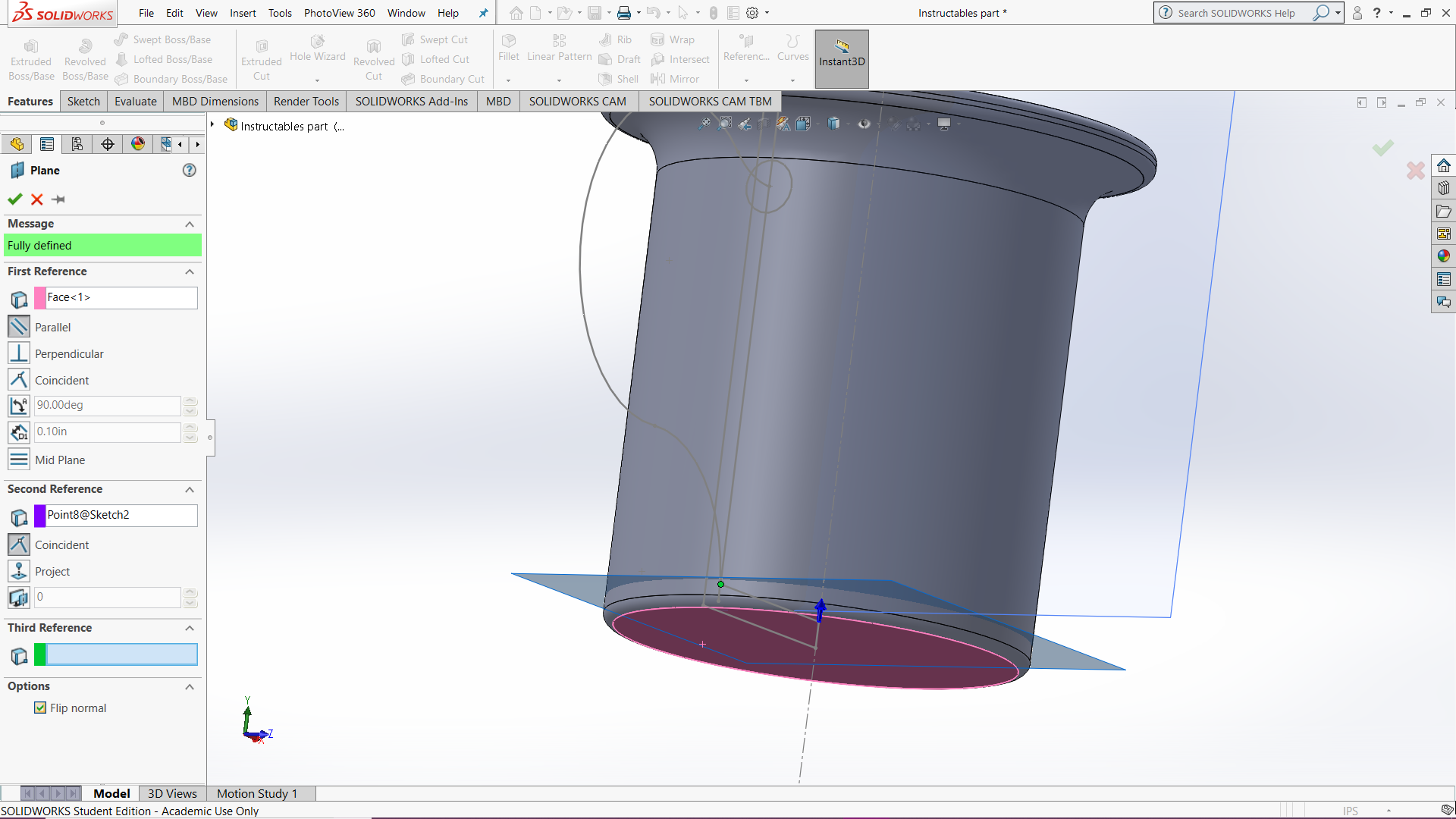 Differentiating Between the Sweep and Loft Commands on Solidworks 2020 ...