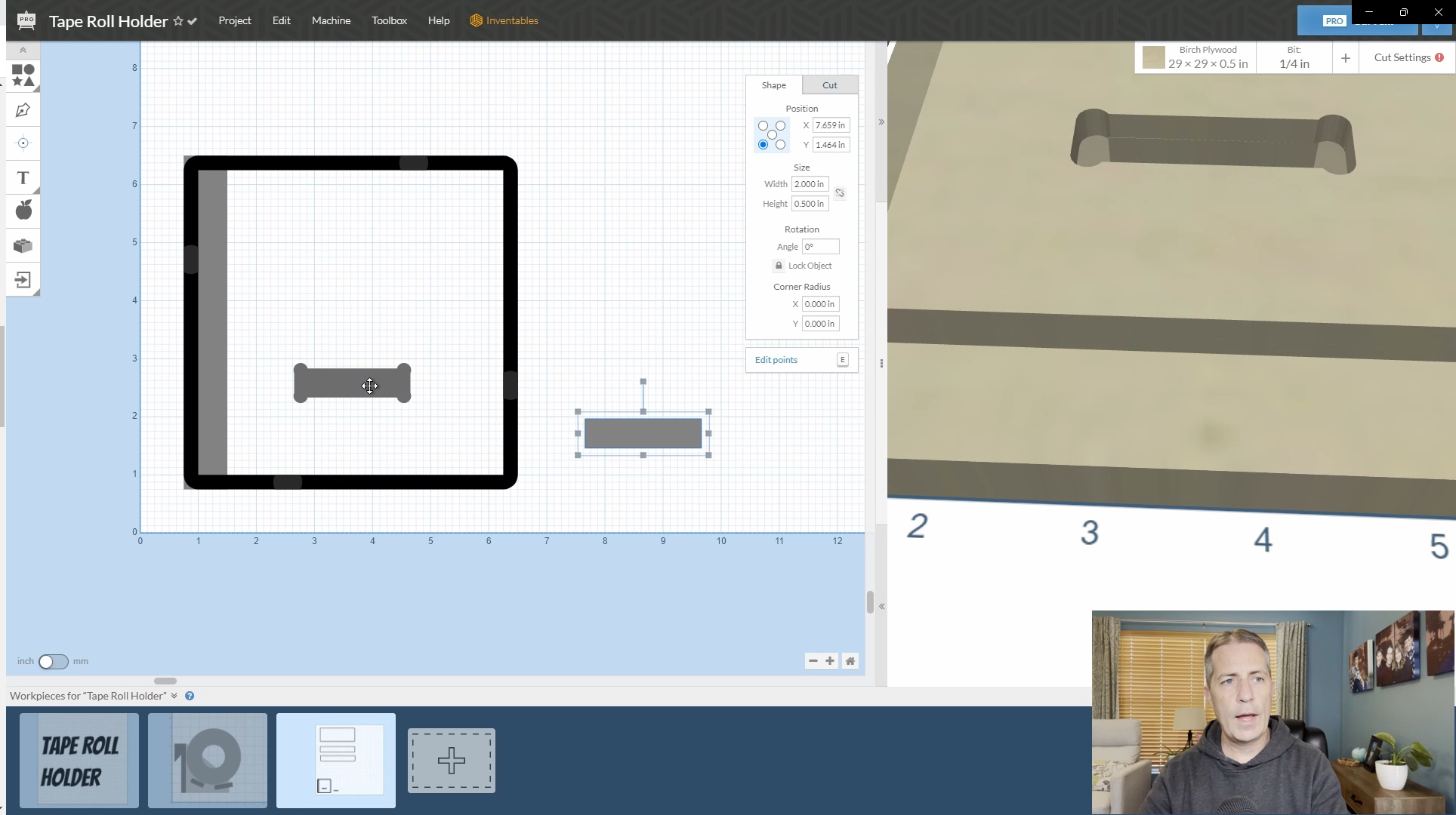 Tape Roll Holder With Hidden Shelf : 7 Steps (with Pictures ...
