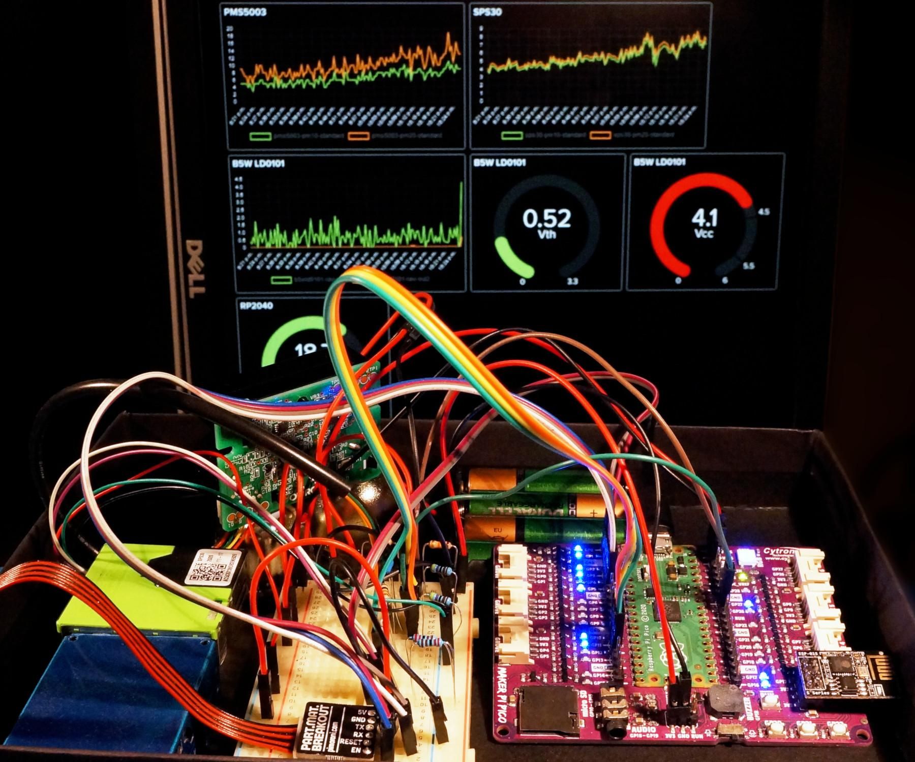 Publishing Particulate Matter Sensor Data to Adafruit IO With Maker Pi Pico and ESP-01S : 17 ...